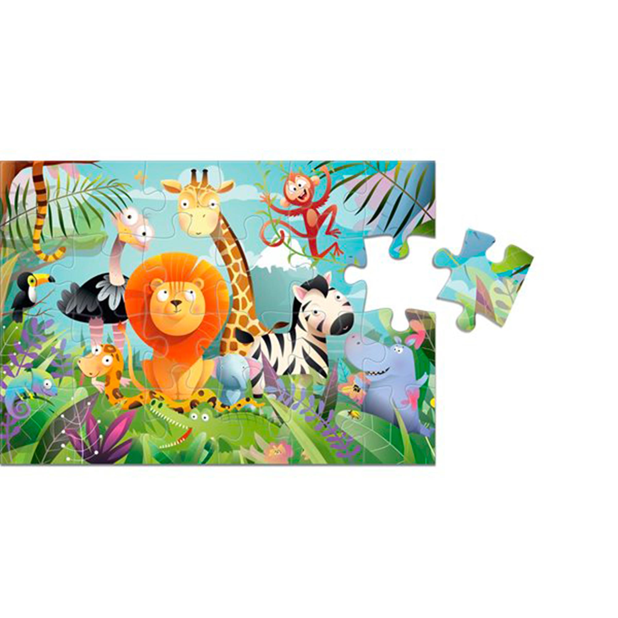 Kids' Puzzles - Wild Animals, 2 x 24 Pieces &VerticalLine; DeSerres