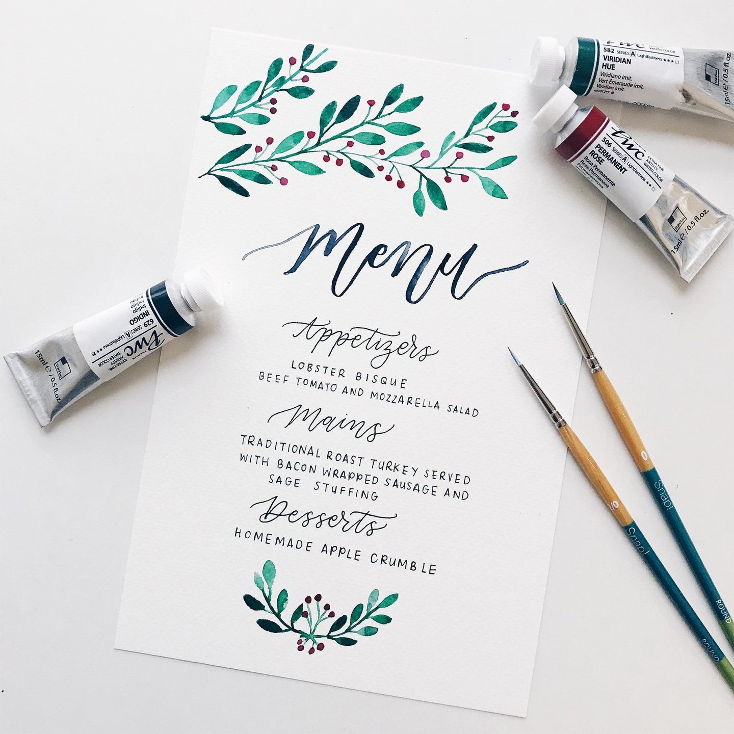Make Your Own Watercolour Menu &VerticalLine; DeSerres