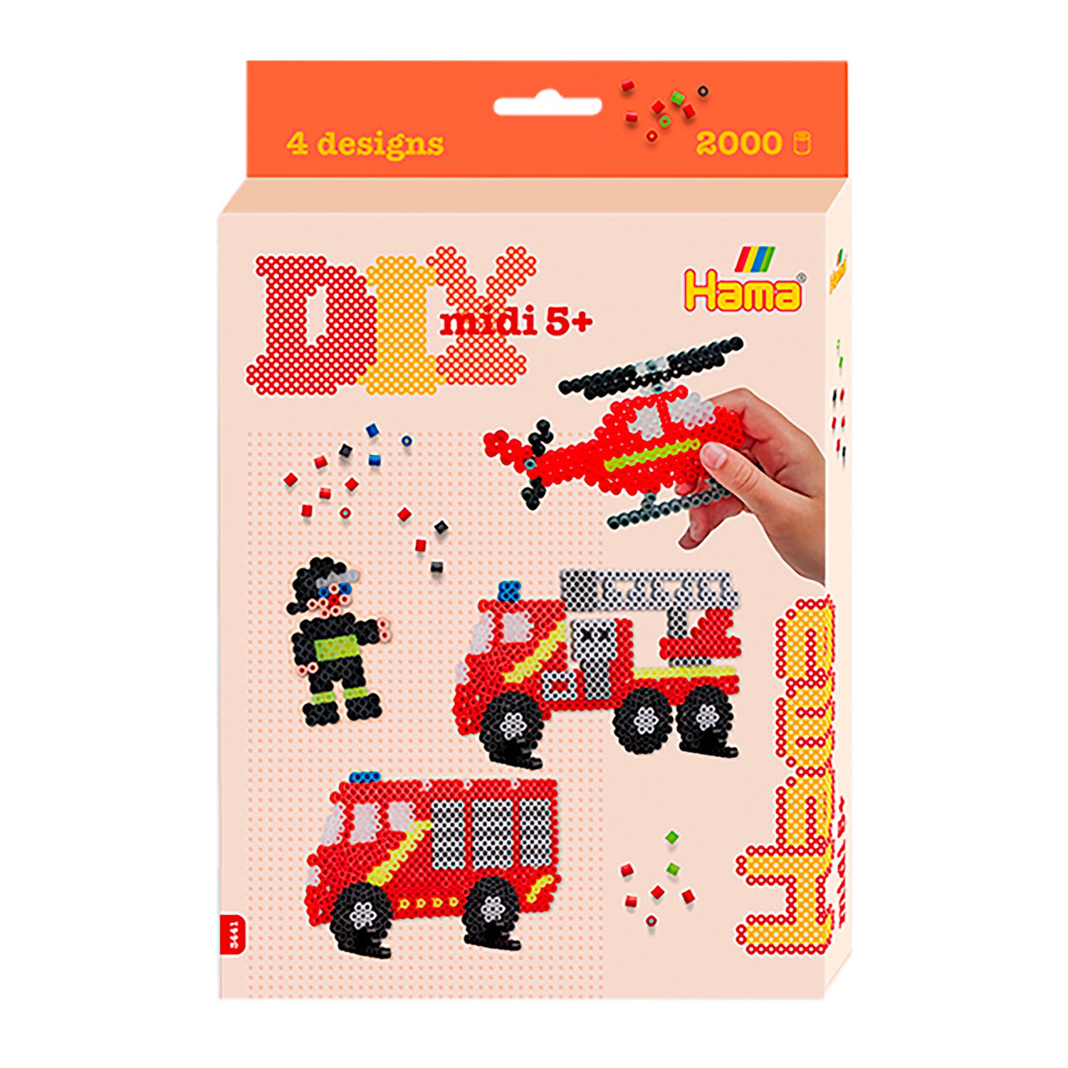 Boîte cadeau Hama - Les pompiers - 2000 perles &VerticalLine; DeSerres