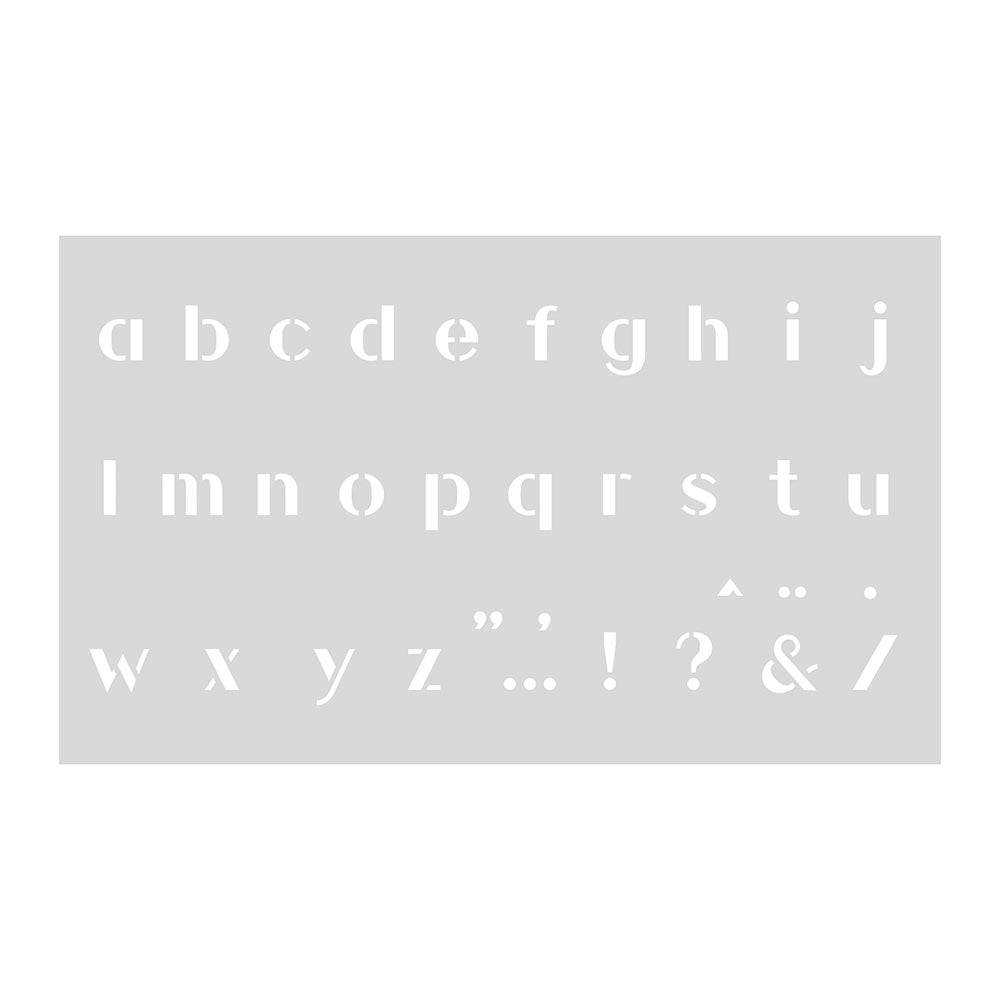 Stencil - Lower-Case Alphabet 1, 12 x 20 cm &VerticalLine; DeSerres