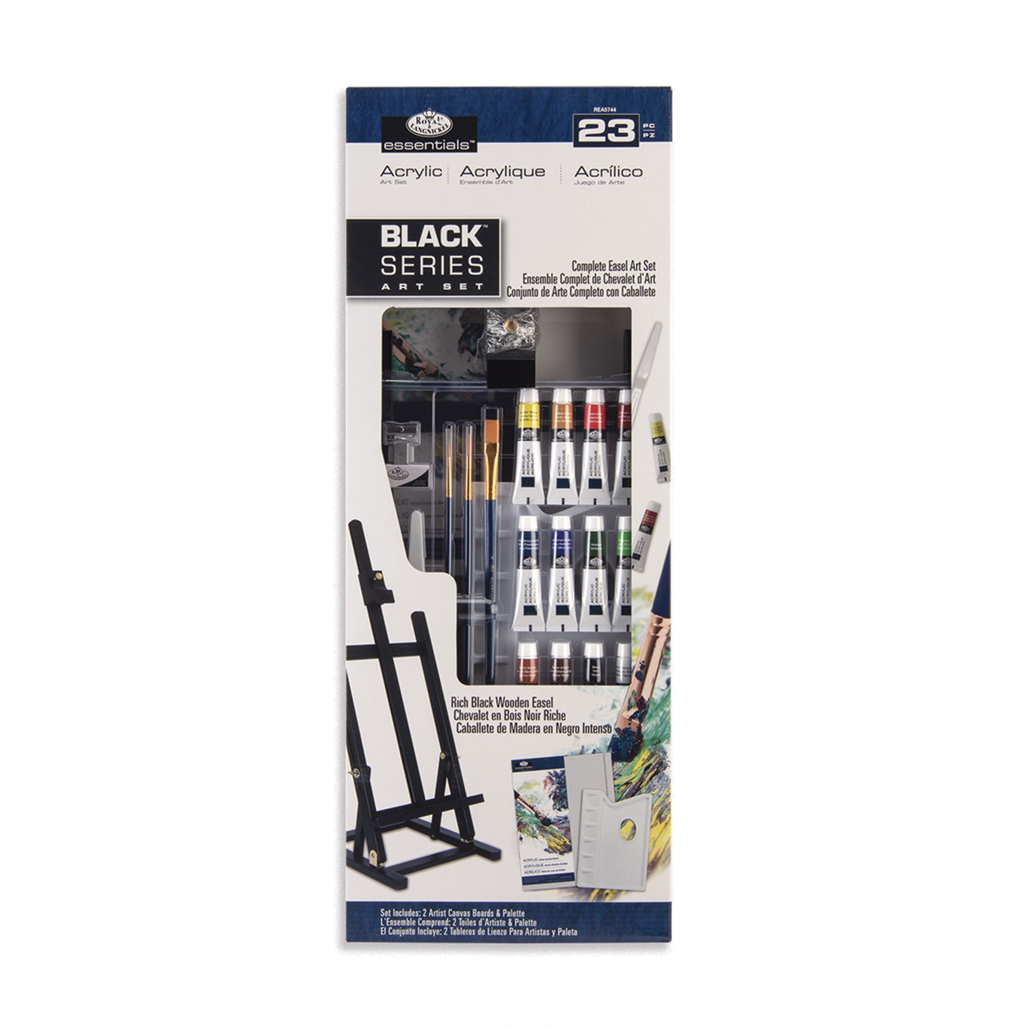 Black Series Acrylic Painting Easel Kit - 23 Pieces &VerticalLine; DeSerres