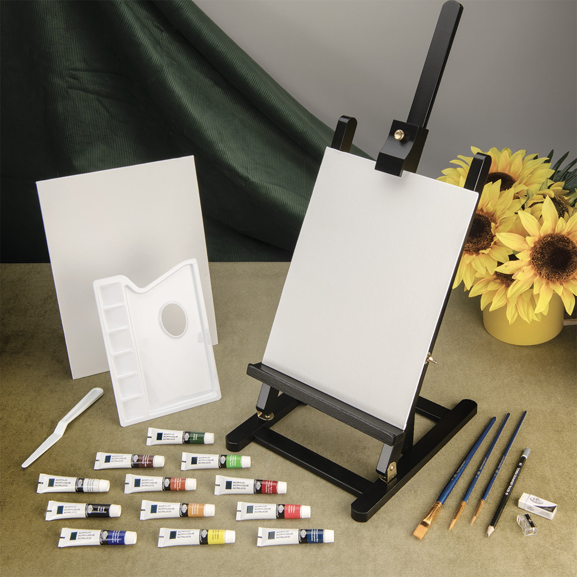 Black Series Acrylic Painting Easel Kit - 23 Pieces &VerticalLine; DeSerres