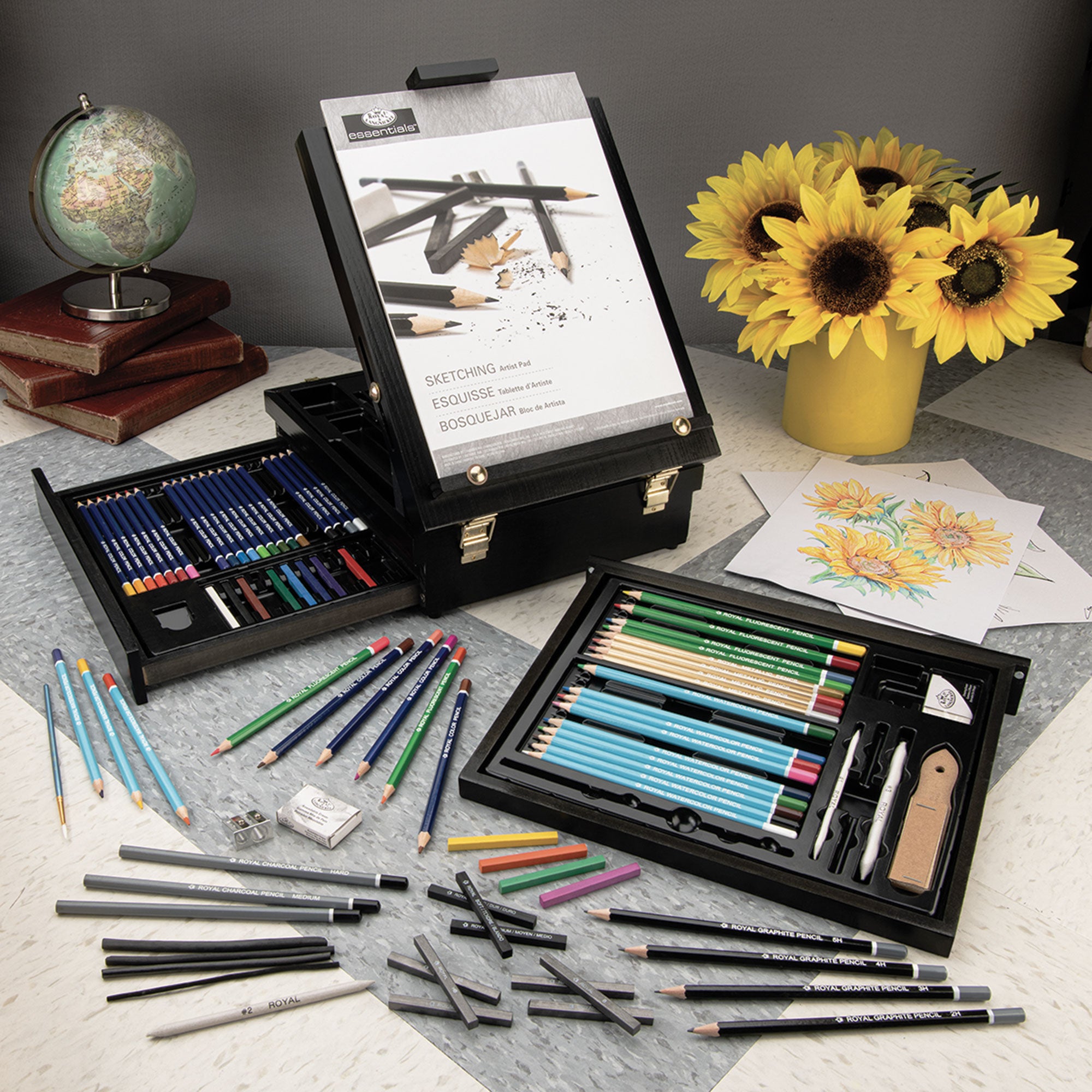 Black Series Sketching/Drawing Kit - 100 Pieces &VerticalLine; DeSerres