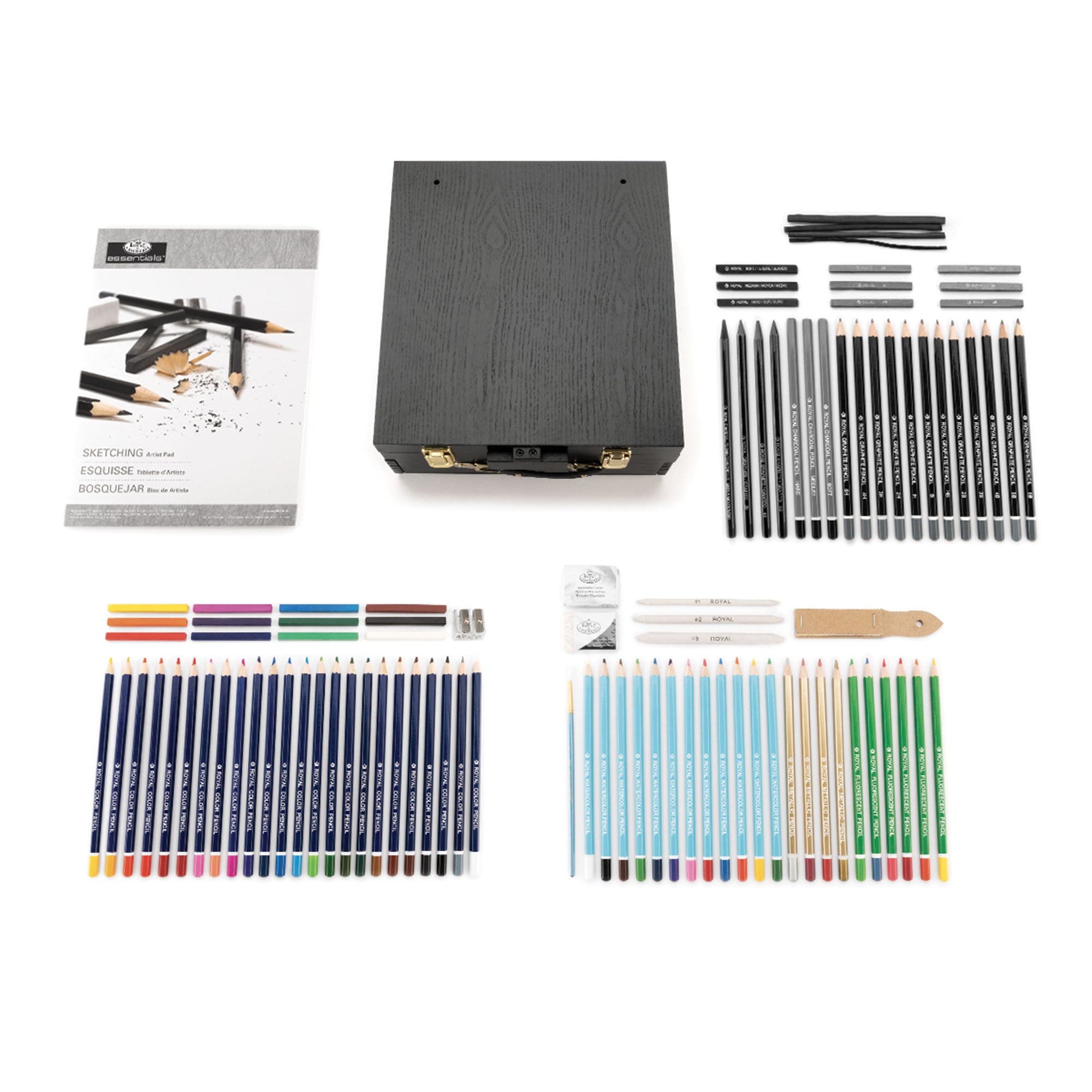 Black Series Sketching/Drawing Kit - 100 Pieces &VerticalLine; DeSerres