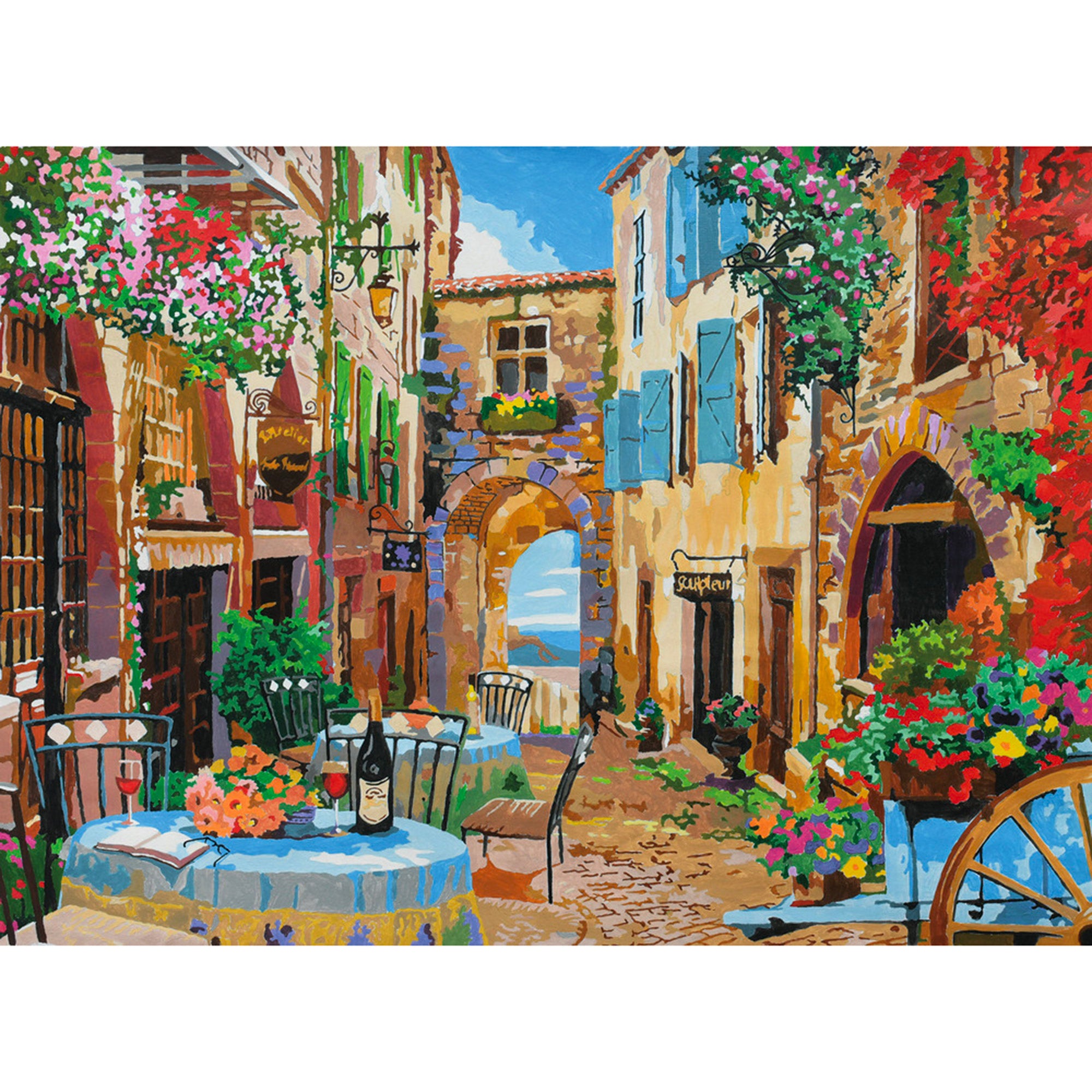 Peinture à numéros - village français, grand format &VerticalLine; DeSerres