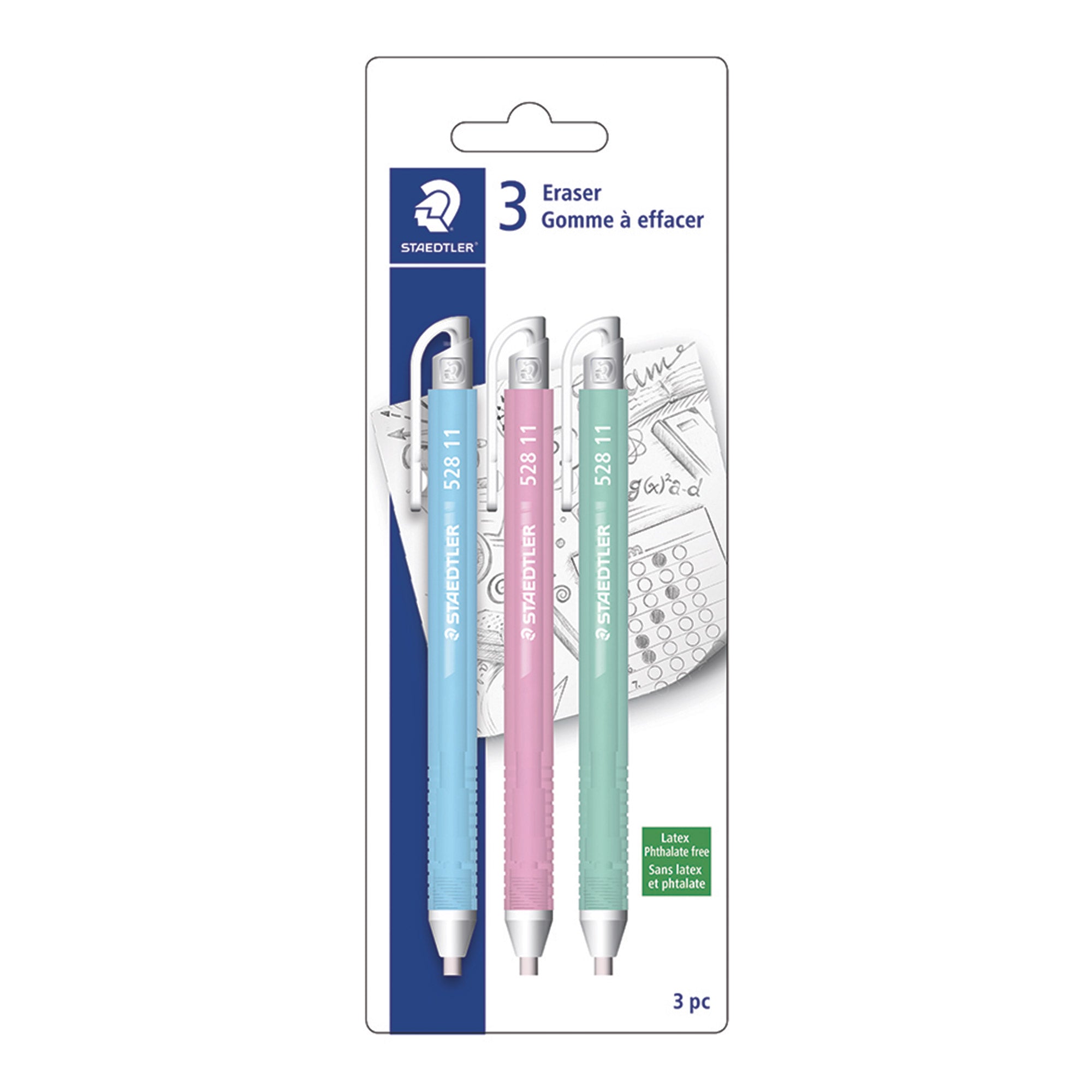 Stick Erasers - 3 Pieces &VerticalLine; DeSerres