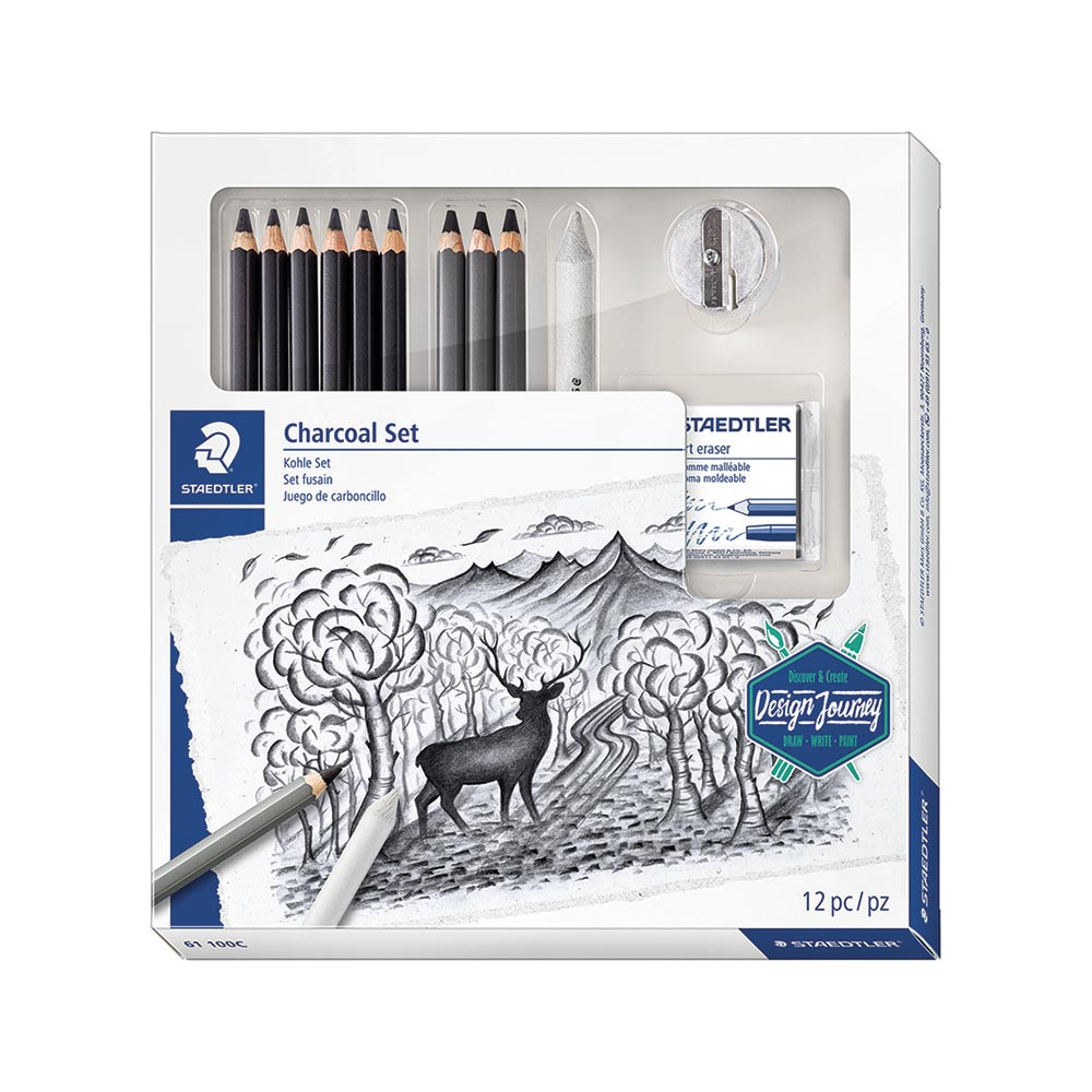 Charcoal Kit - 12 Pieces &VerticalLine; DeSerres