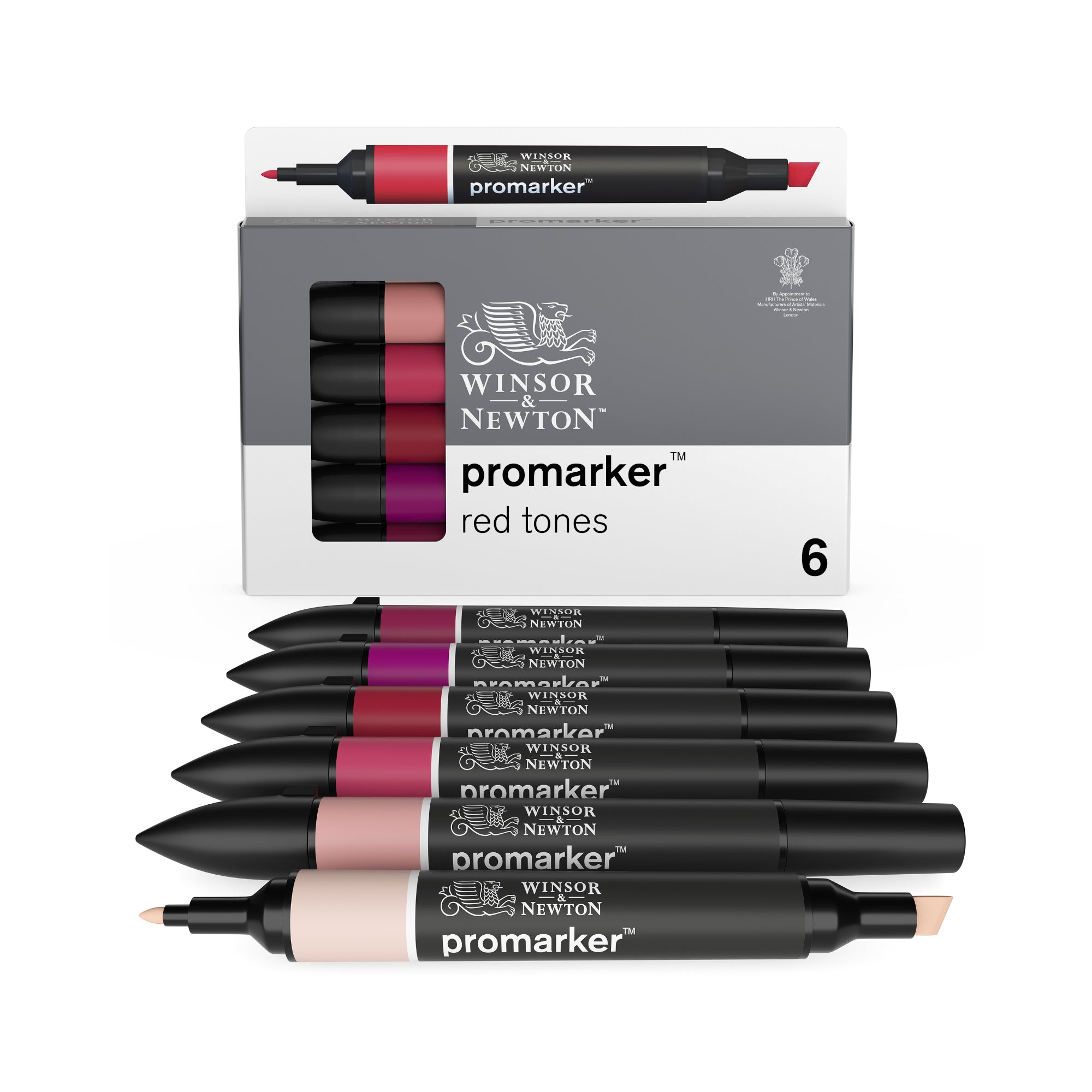 6-Piece Double-Tip Promarker Marker Set - Red Tones &VerticalLine; DeSerres