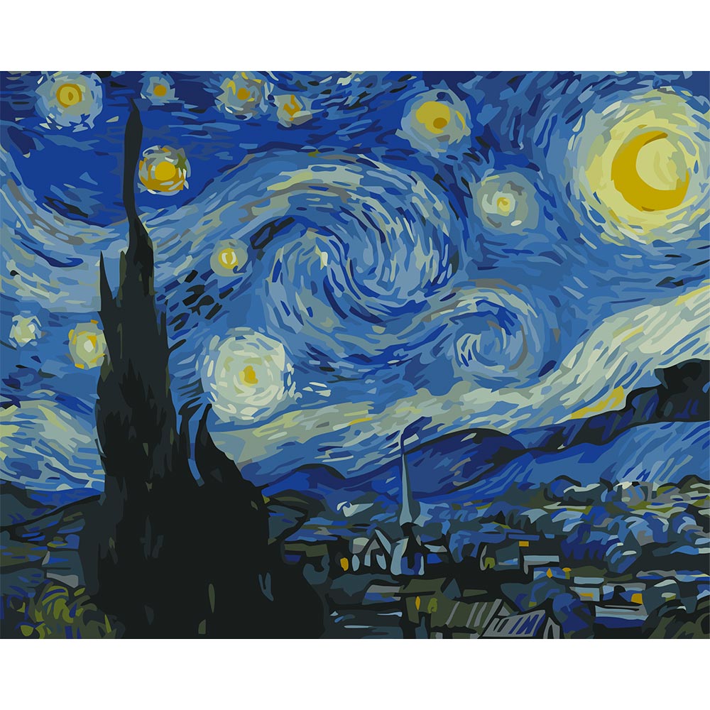 Paint by Numbers - Starry Night &VerticalLine; DeSerres