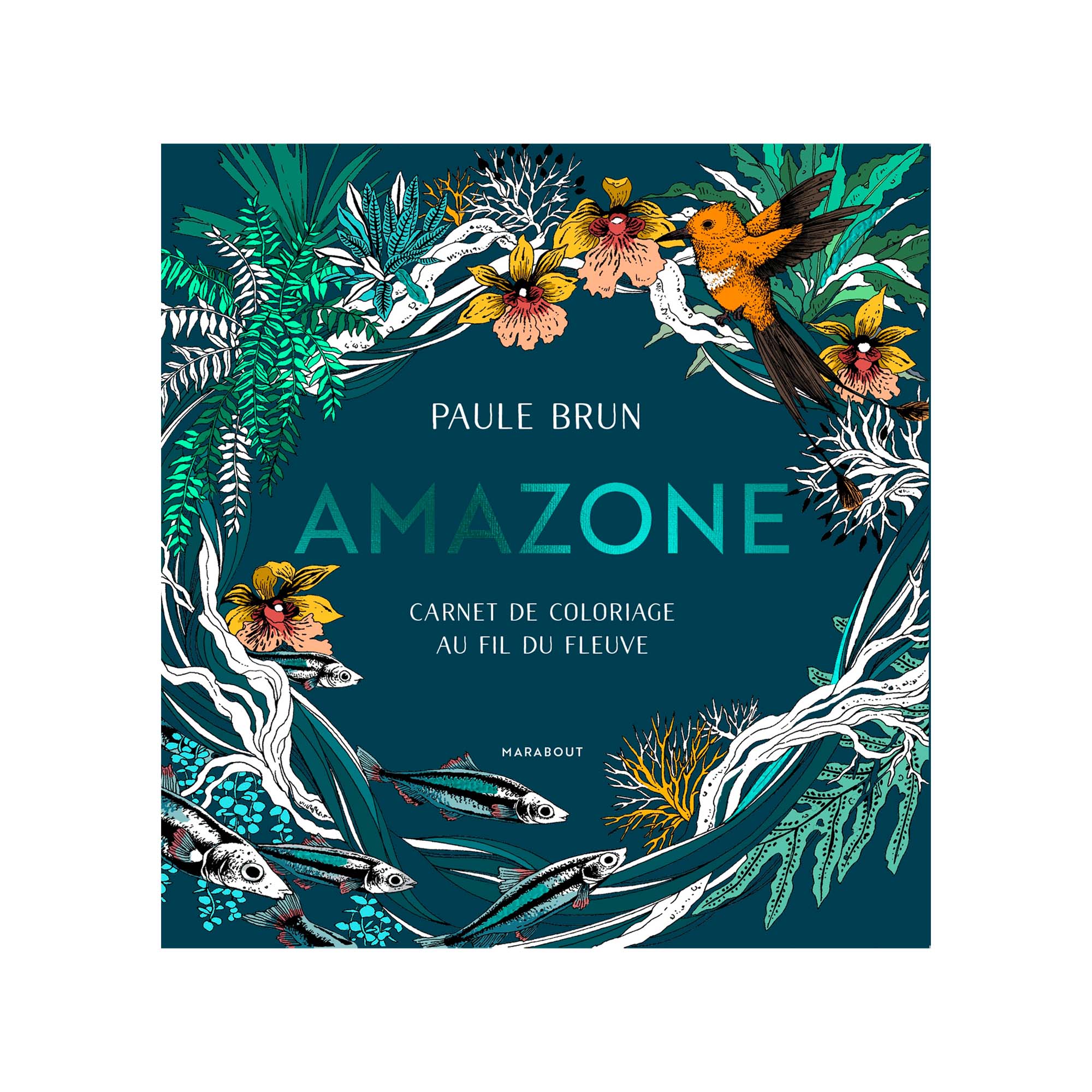 Carnet de coloriage au fil du fleuve : Amazone - French Ed ...
