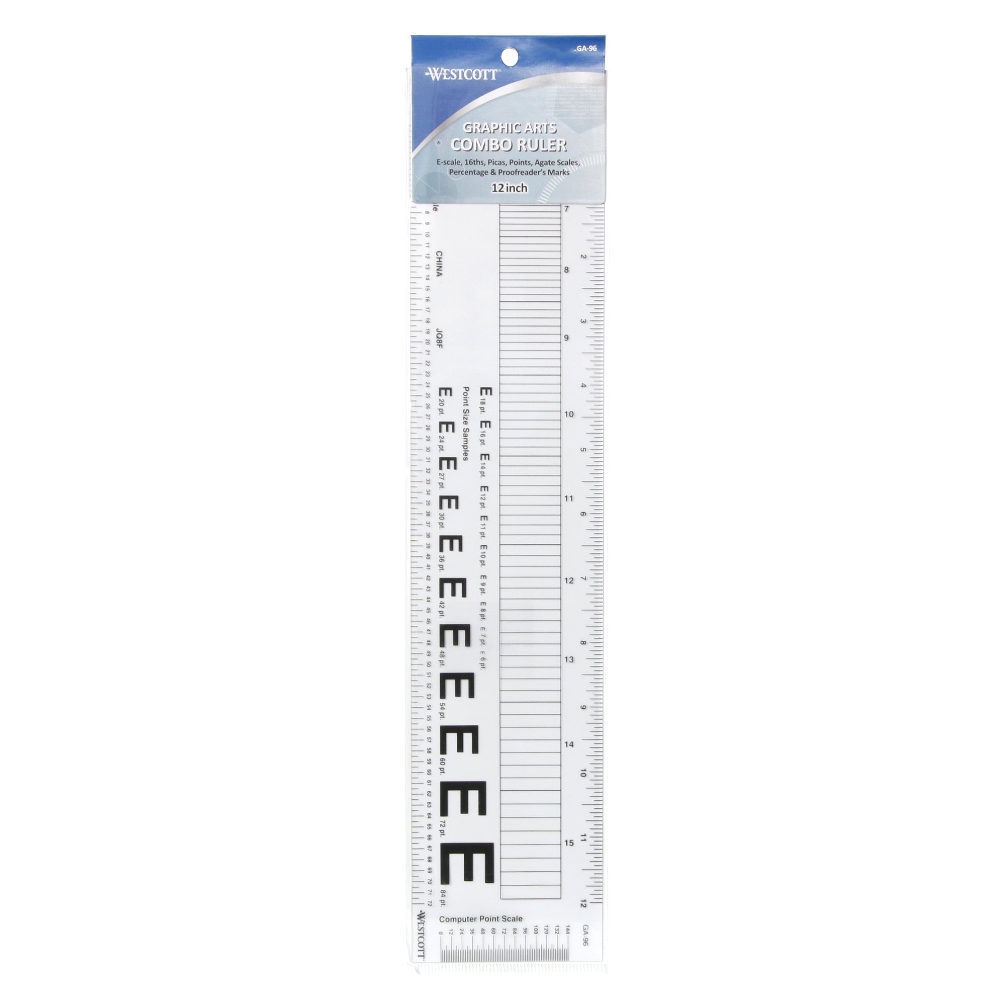 C-Thru Plastic Graphic Ruler - 12 in &VerticalLine; DeSerres