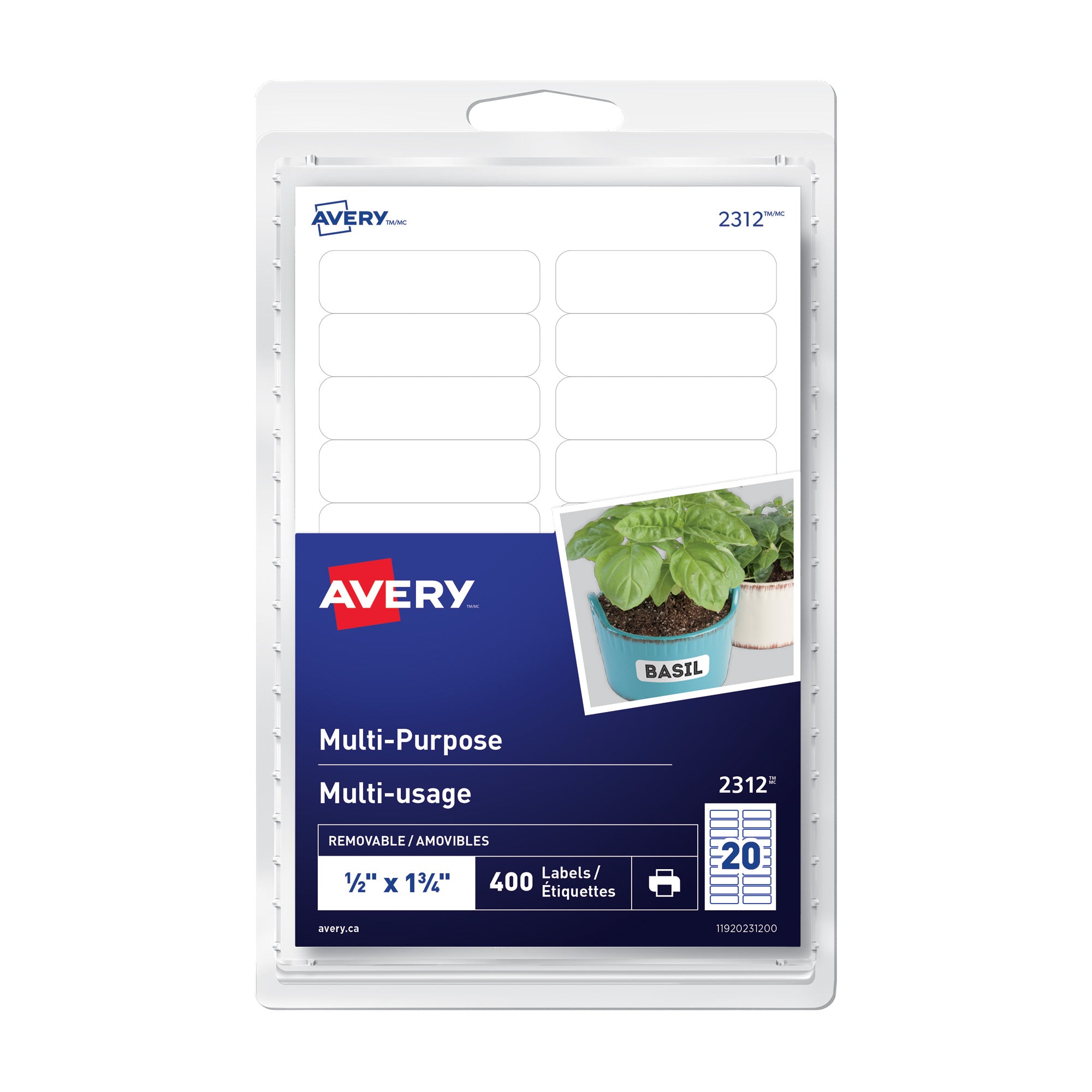 400-Pack Multi-Purpose Labels &VerticalLine; DeSerres