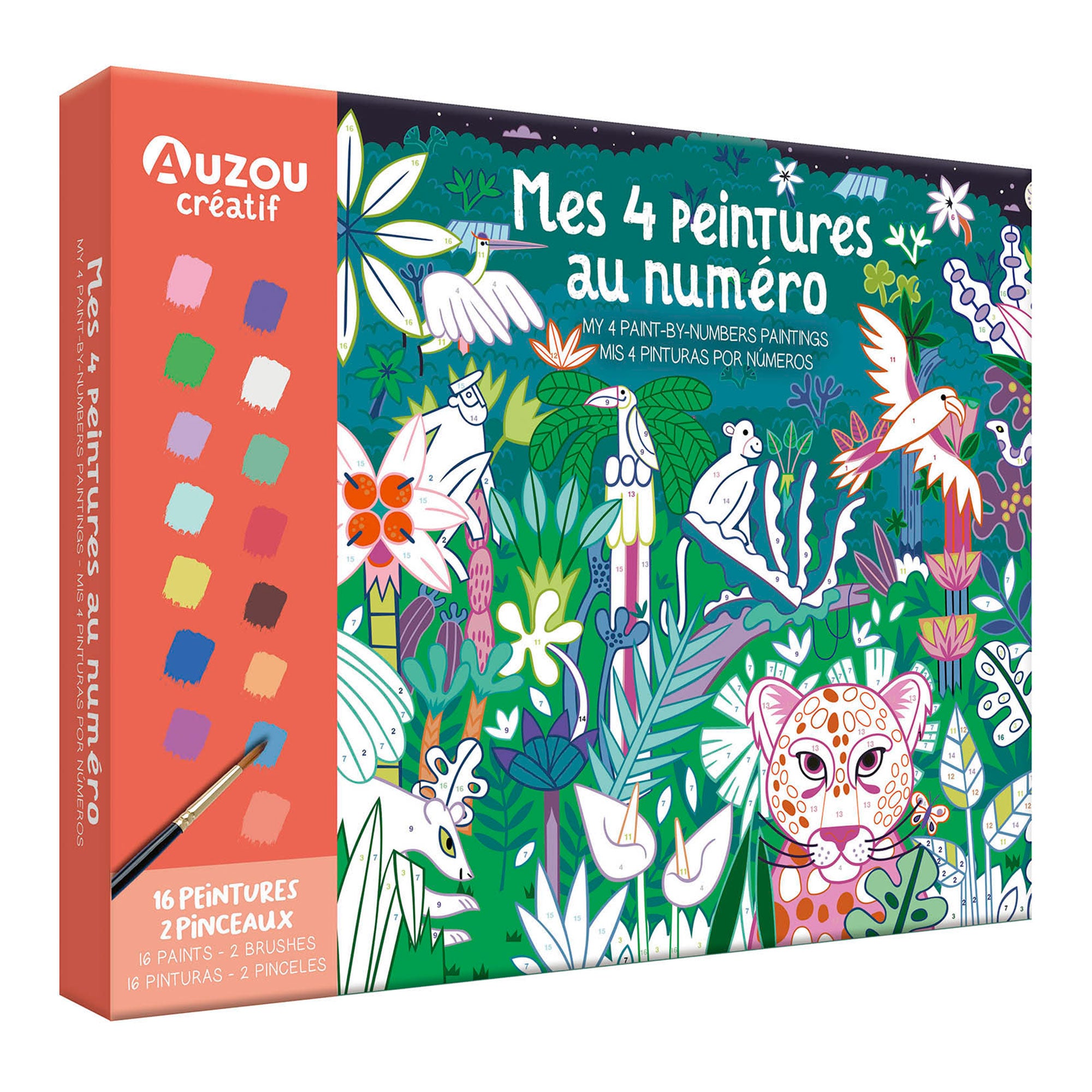 Mon coffret artiste 4 peintures à numéros - French Ed. &VerticalLine ...