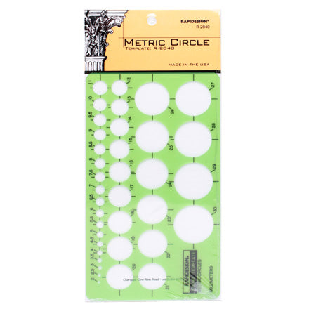 Metric circle template &VerticalLine; DeSerres