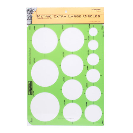 Extra large metric circles template &VerticalLine; DeSerres