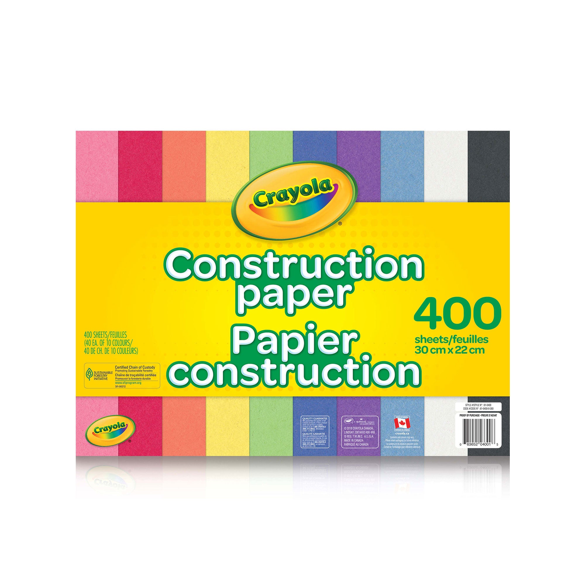 Construction Paper Pad - 400 Sheets &VerticalLine; DeSerres