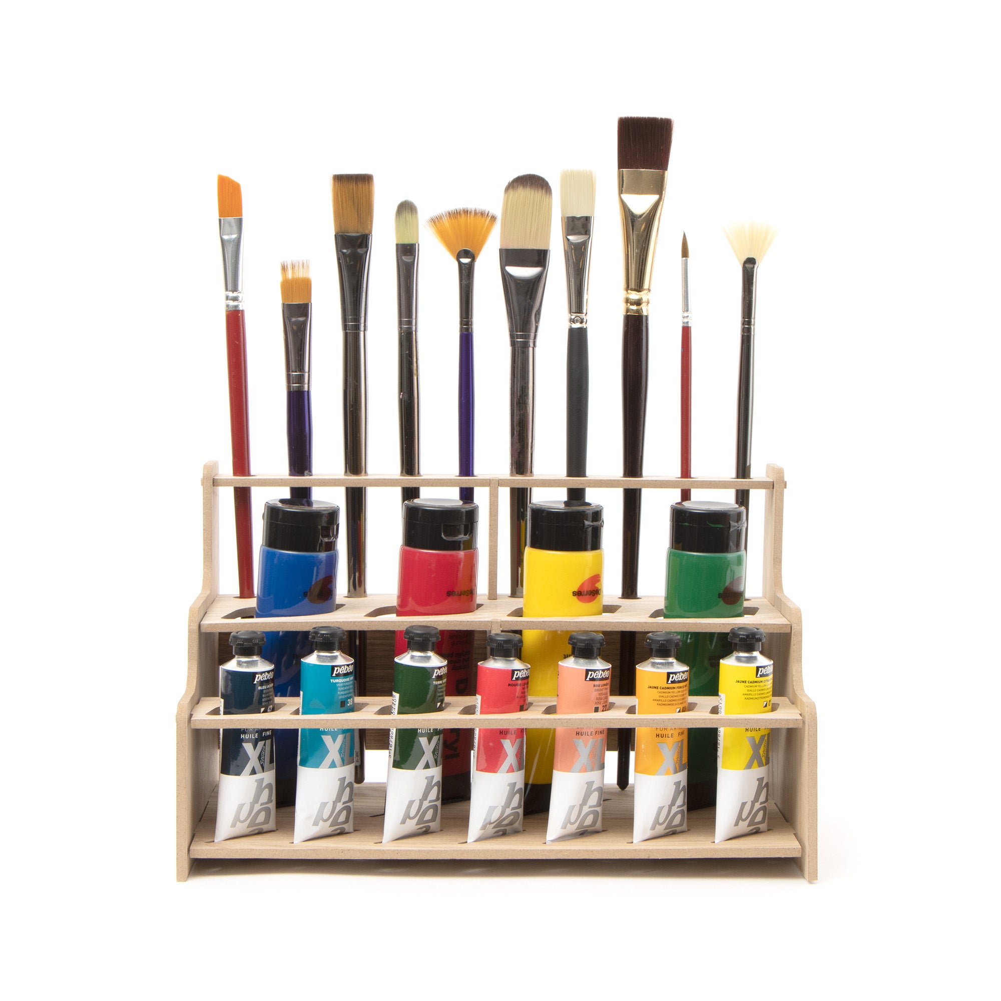Straight Paint & Brush Rack &VerticalLine; DeSerres