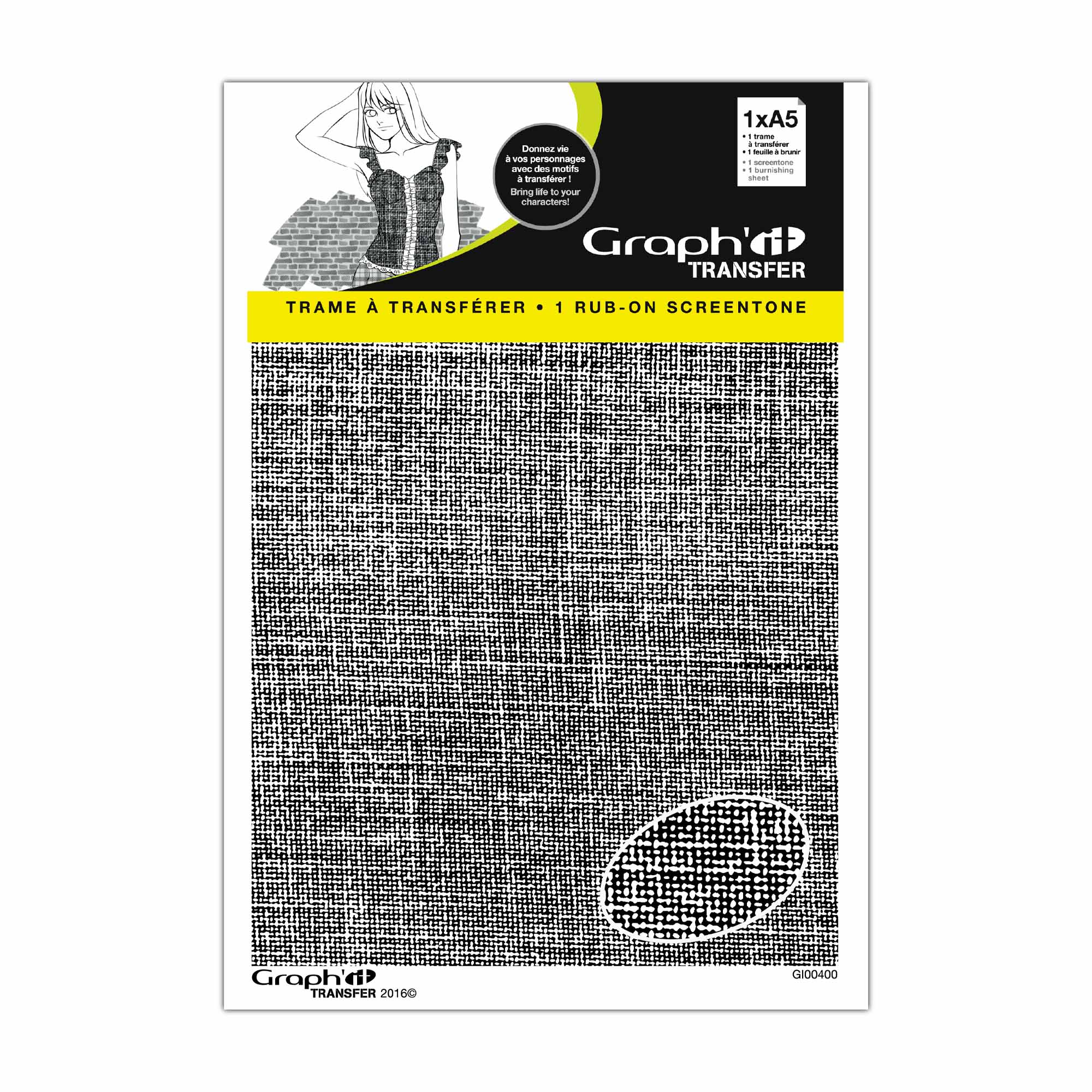 A5 Rub-On Screening - Pattern 1 &VerticalLine; DeSerres