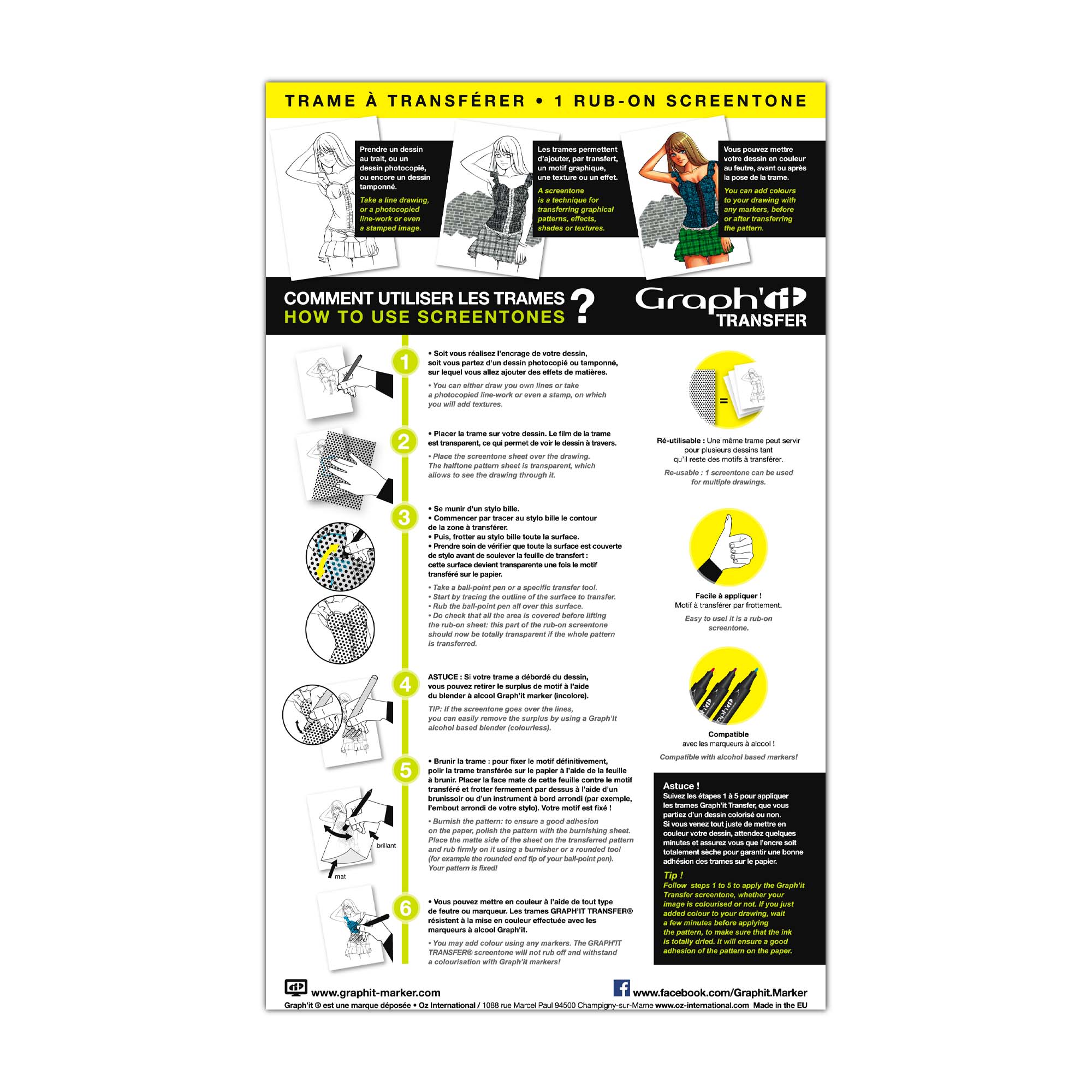A5 Rub-On Screentone - Pattern 3 &VerticalLine; DeSerres