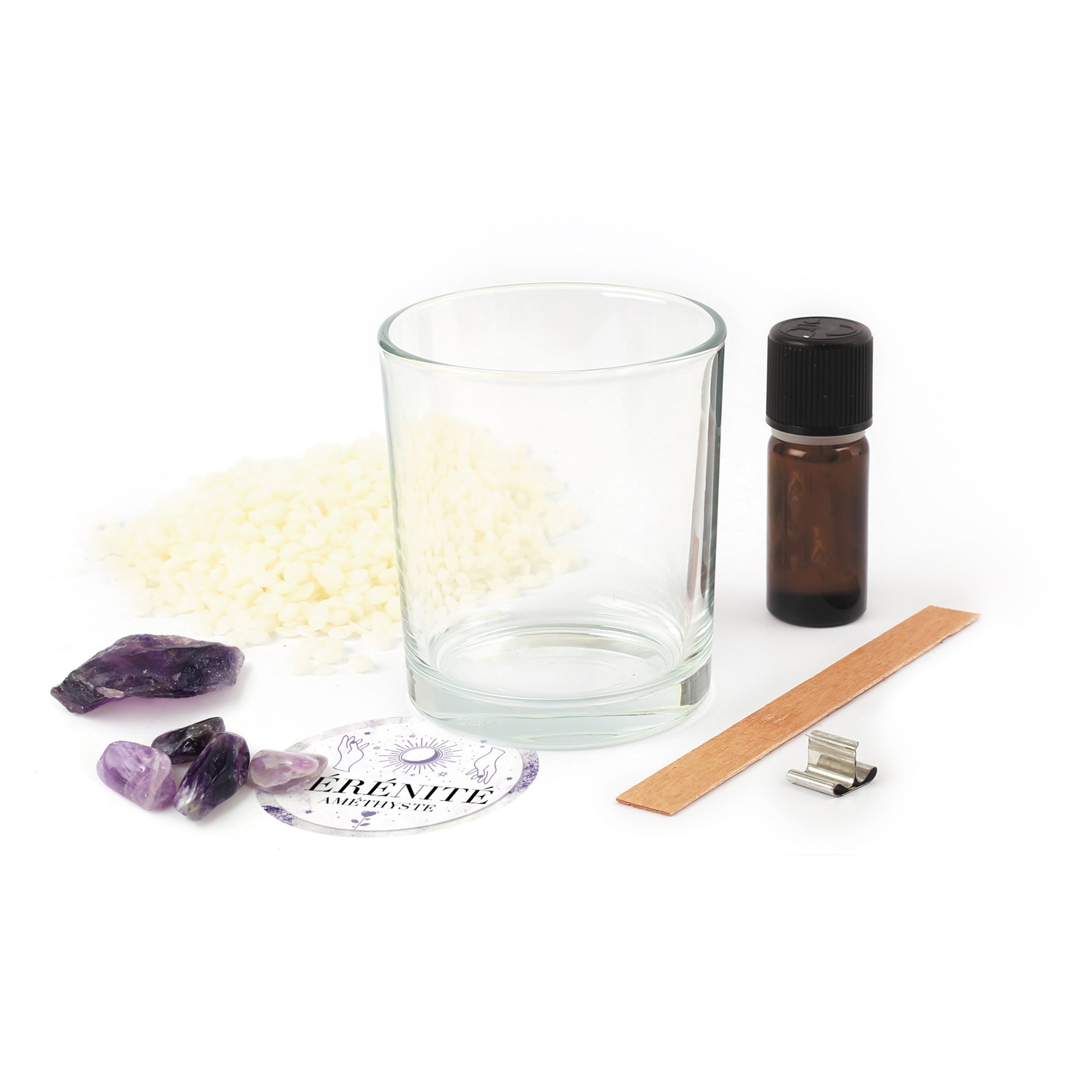DIY Lithotherapy Candle Kit - Amethyst &VerticalLine; DeSerres