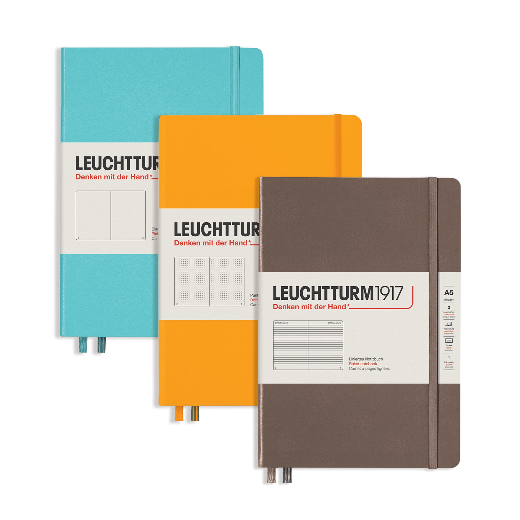 A5 Medium Notebook, 5.7 × 8.3 in (145 x 210 mm) - Hard Cover ...