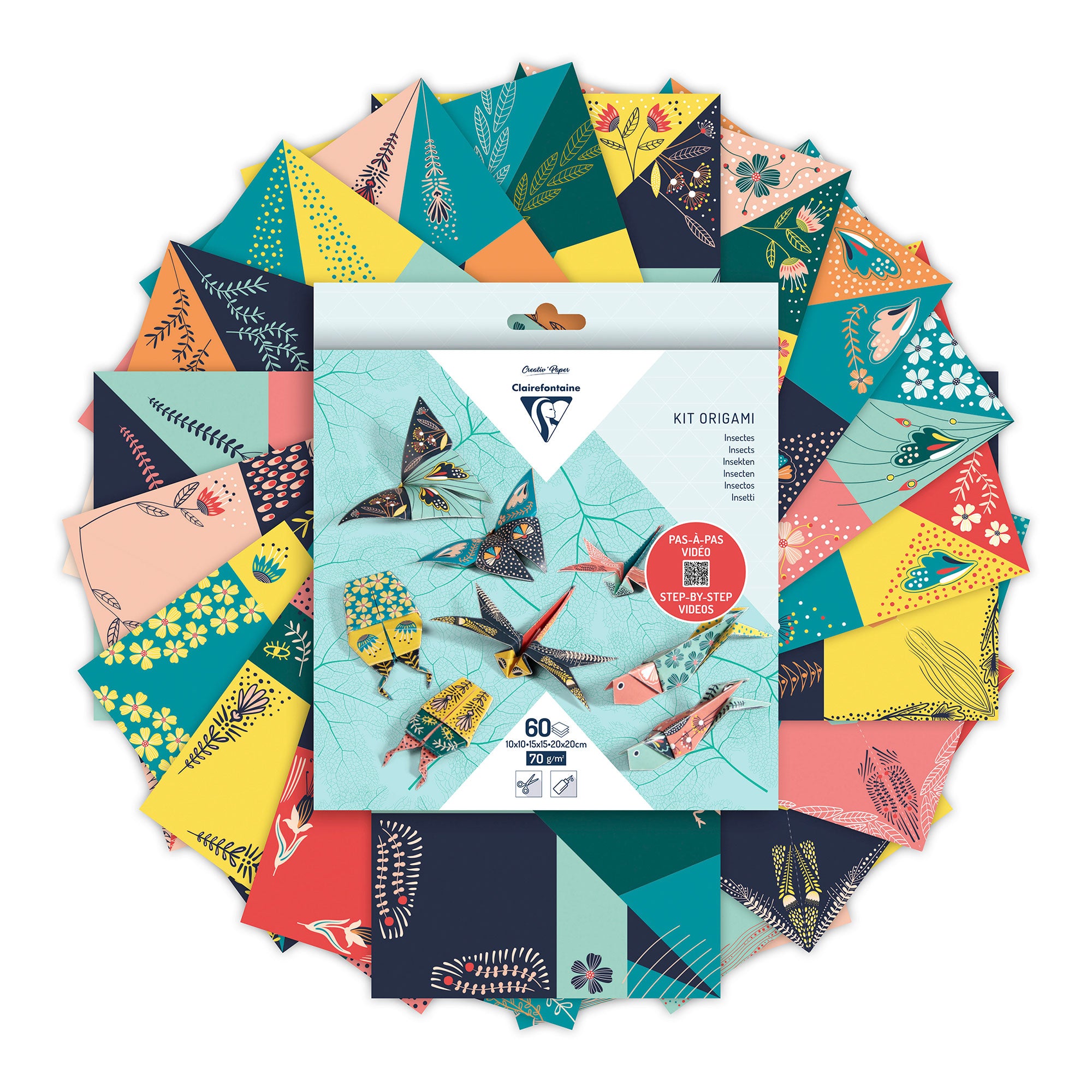 Patterned Origami Sheets - Insects &VerticalLine; DeSerres