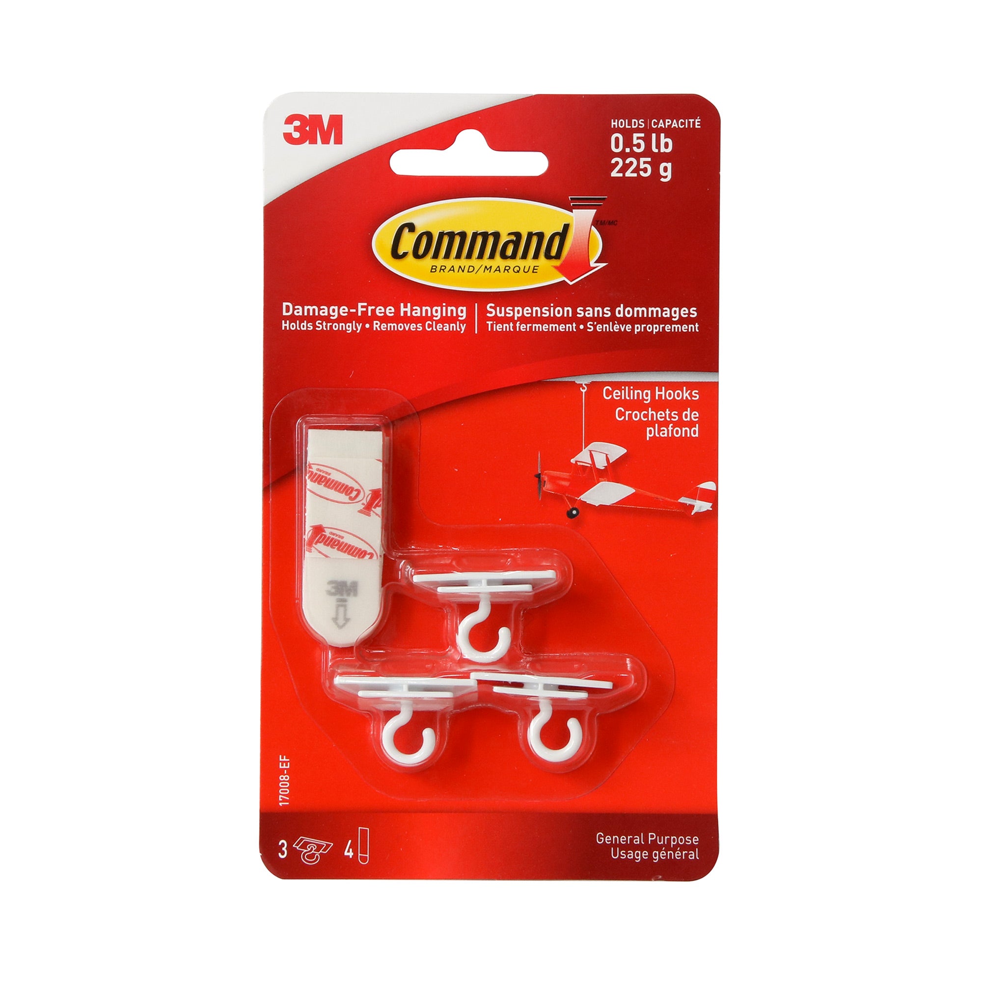 Command Ceiling Hooks - 3 &VerticalLine; DeSerres