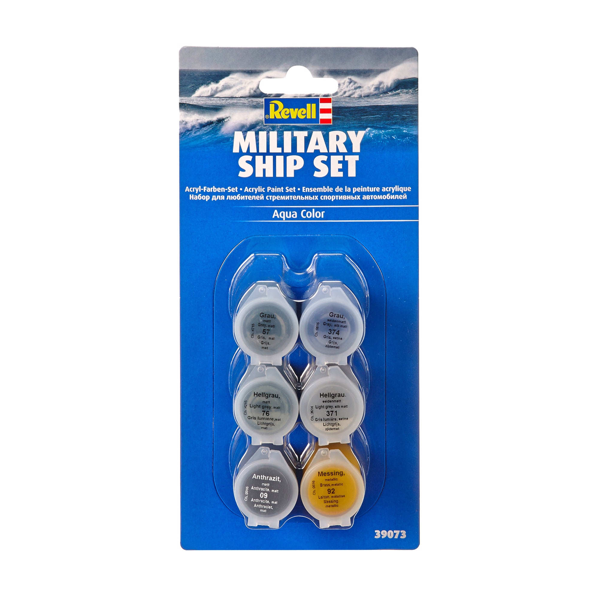 6-Pack Aqua Color Paint - Military Ship Set &VerticalLine; DeSerres