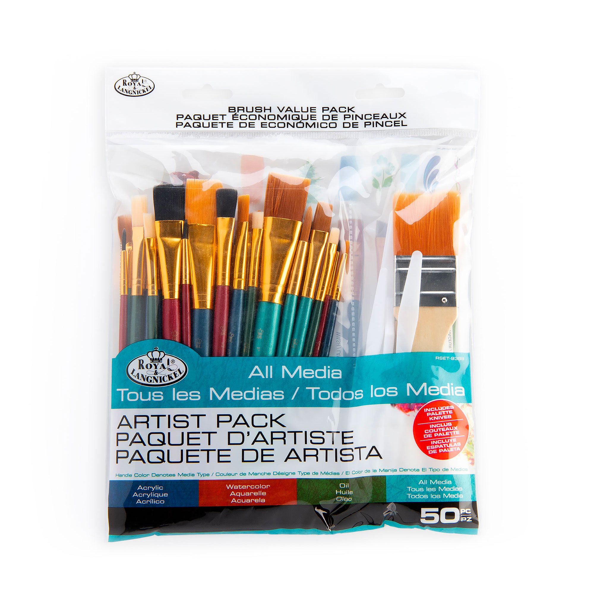 50-Piece All Media Brush Set &VerticalLine; DeSerres