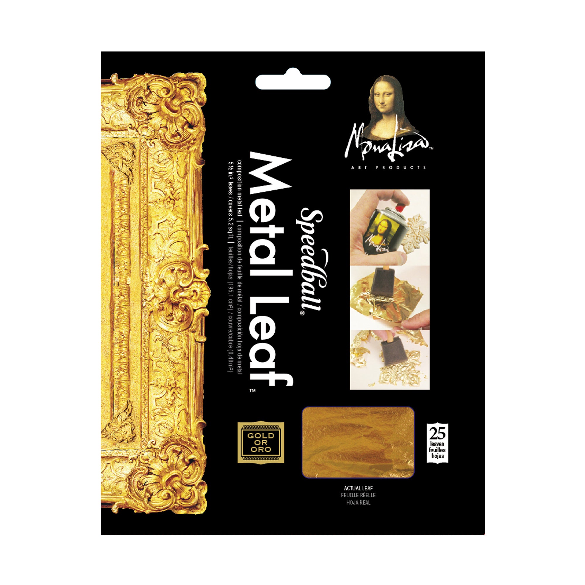 25-Pack Mona Lisa Simple Leaf - Gold Imitation &VerticalLine; DeSerres