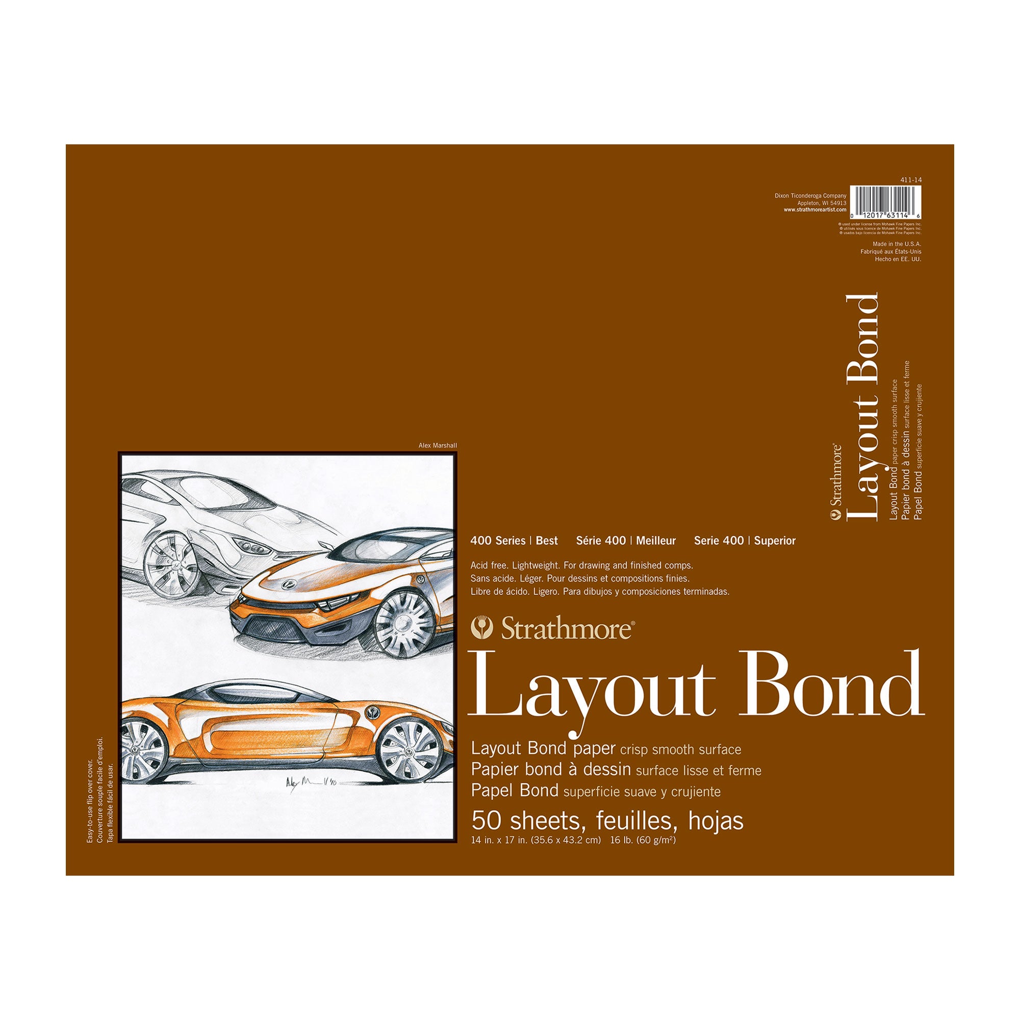 Layout Bond Paper Pad - 14 x 17 in &VerticalLine; DeSerres