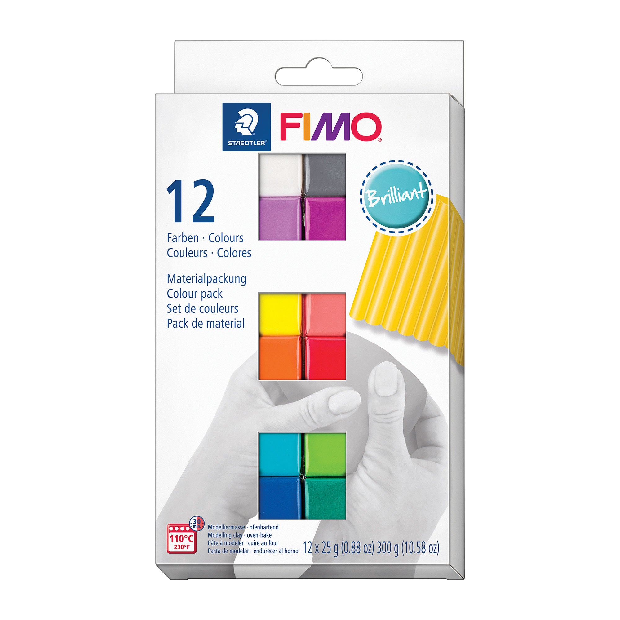 12-Pack FIMO Soft Polymer Clay - Brilliant &VerticalLine; DeSerres