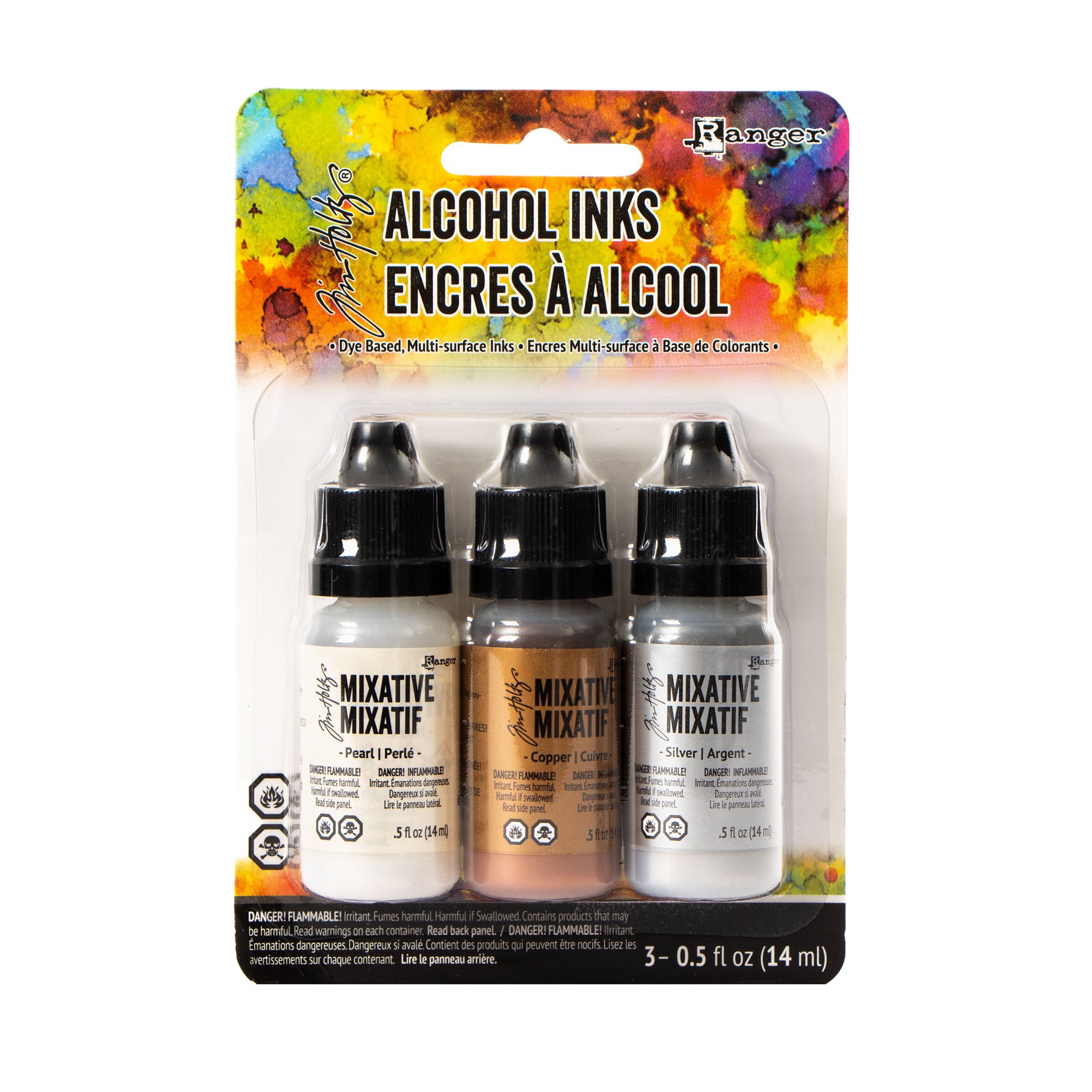 3-Pack Alcohol Inks - Silver/Pearl/Copper &VerticalLine; DeSerres