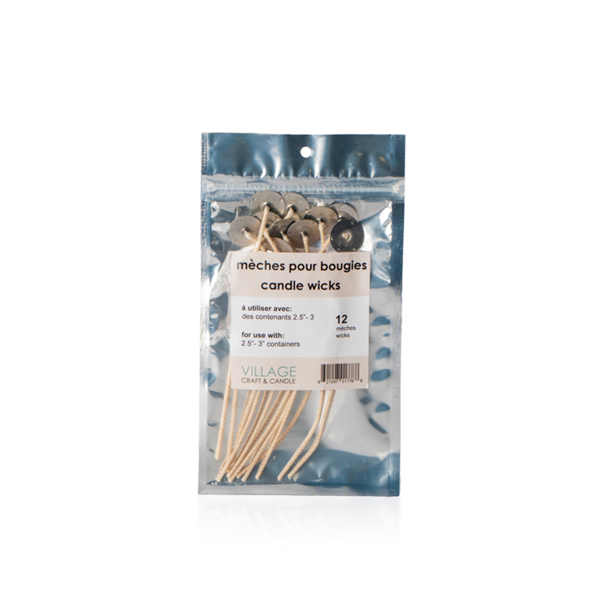 12-Pack Candle Wicks for Containers - 3 in &VerticalLine; DeSerres