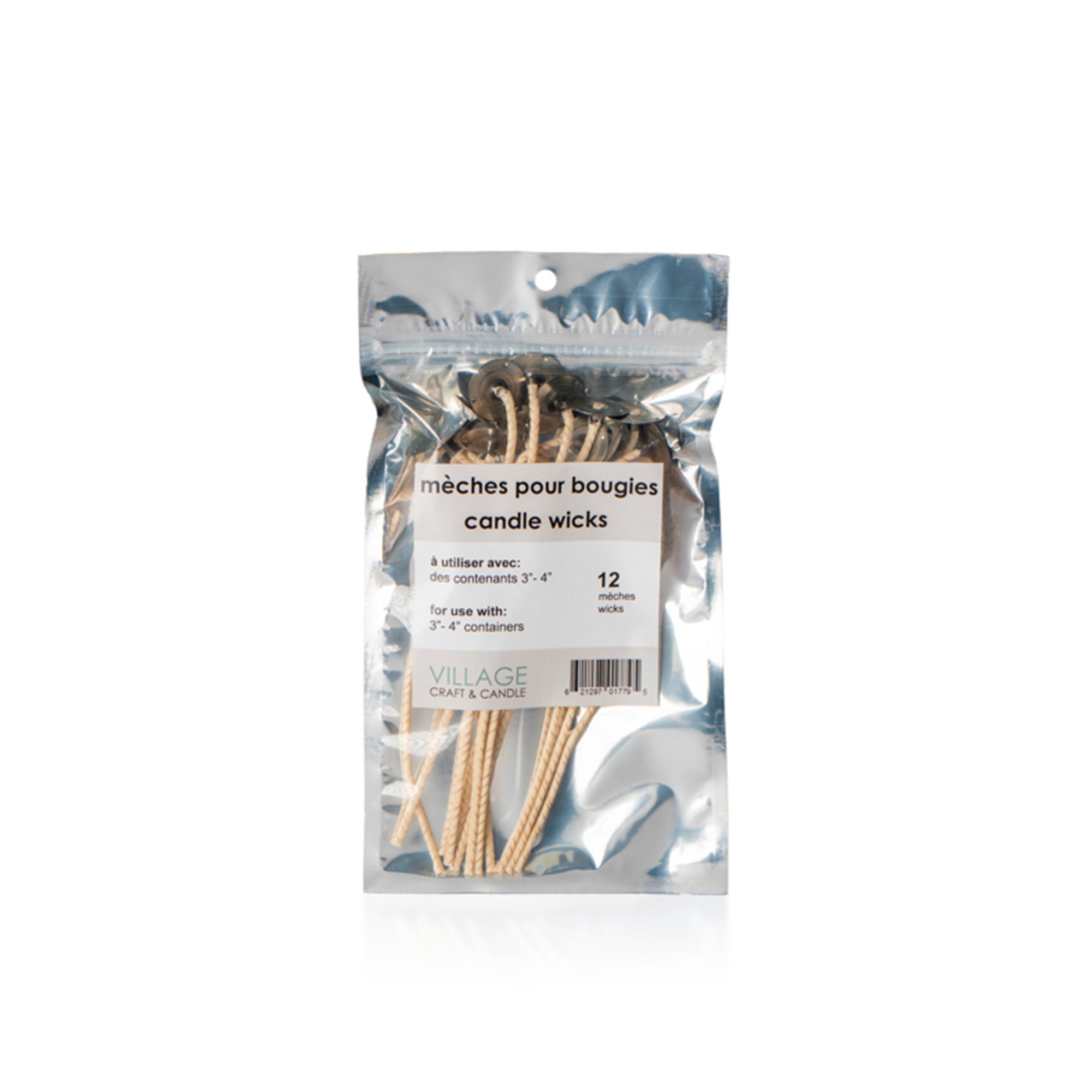 12-Pack Candle Wicks for Containers - 4 in &VerticalLine; DeSerres