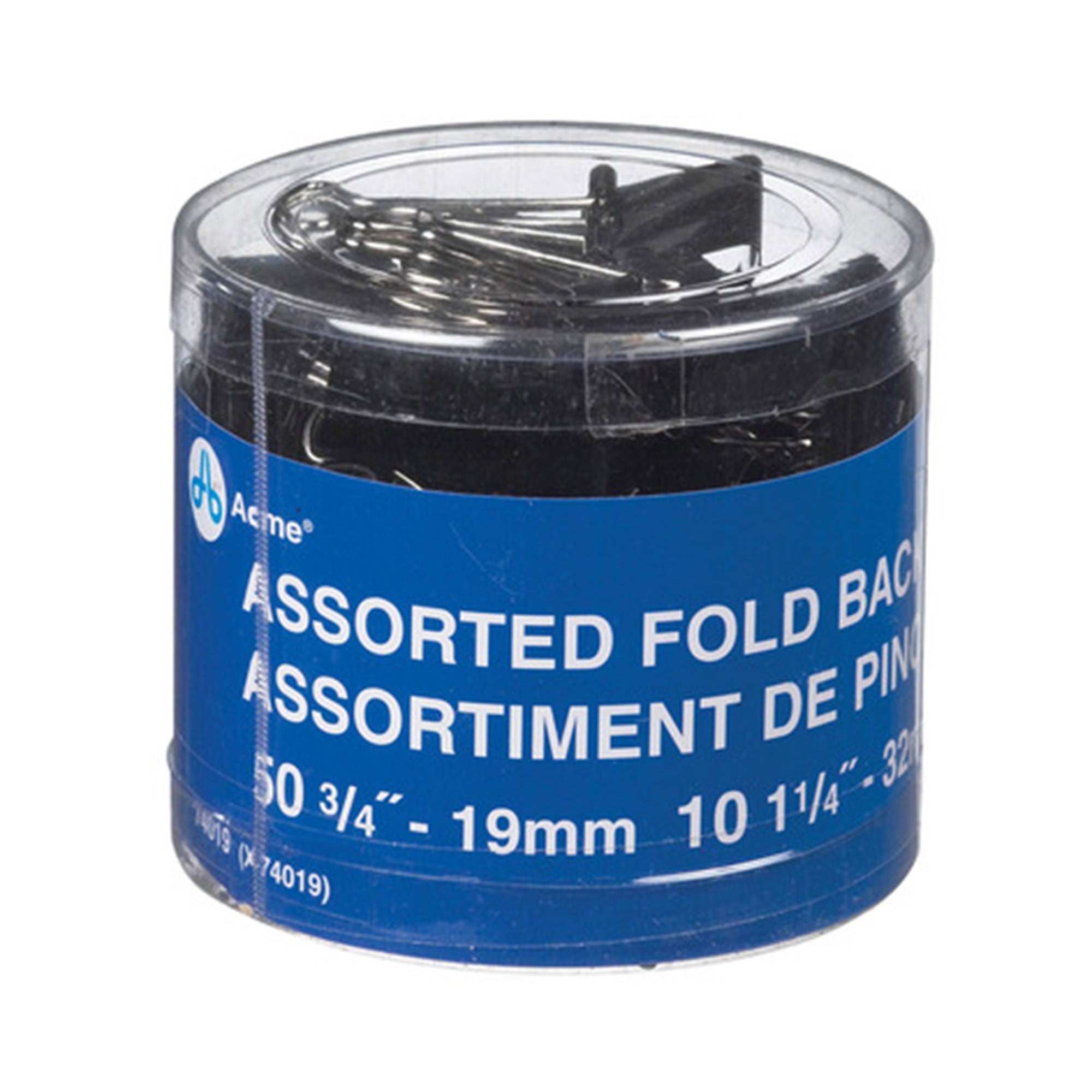 60-Pack Fold Back Clips - Black, Assorted Sizes &VerticalLine; DeSerres