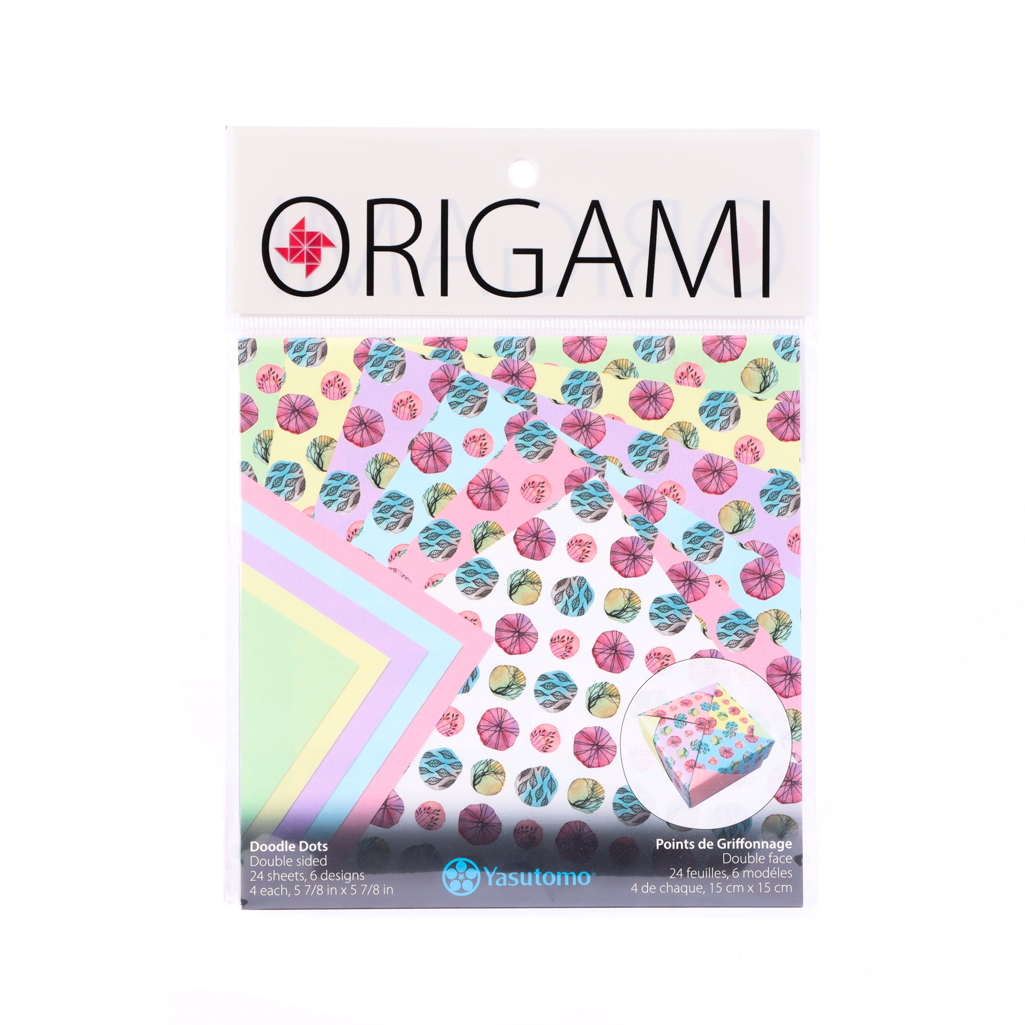 Origami Paper - Doodle Dots, 24 Sheets &VerticalLine; DeSerres