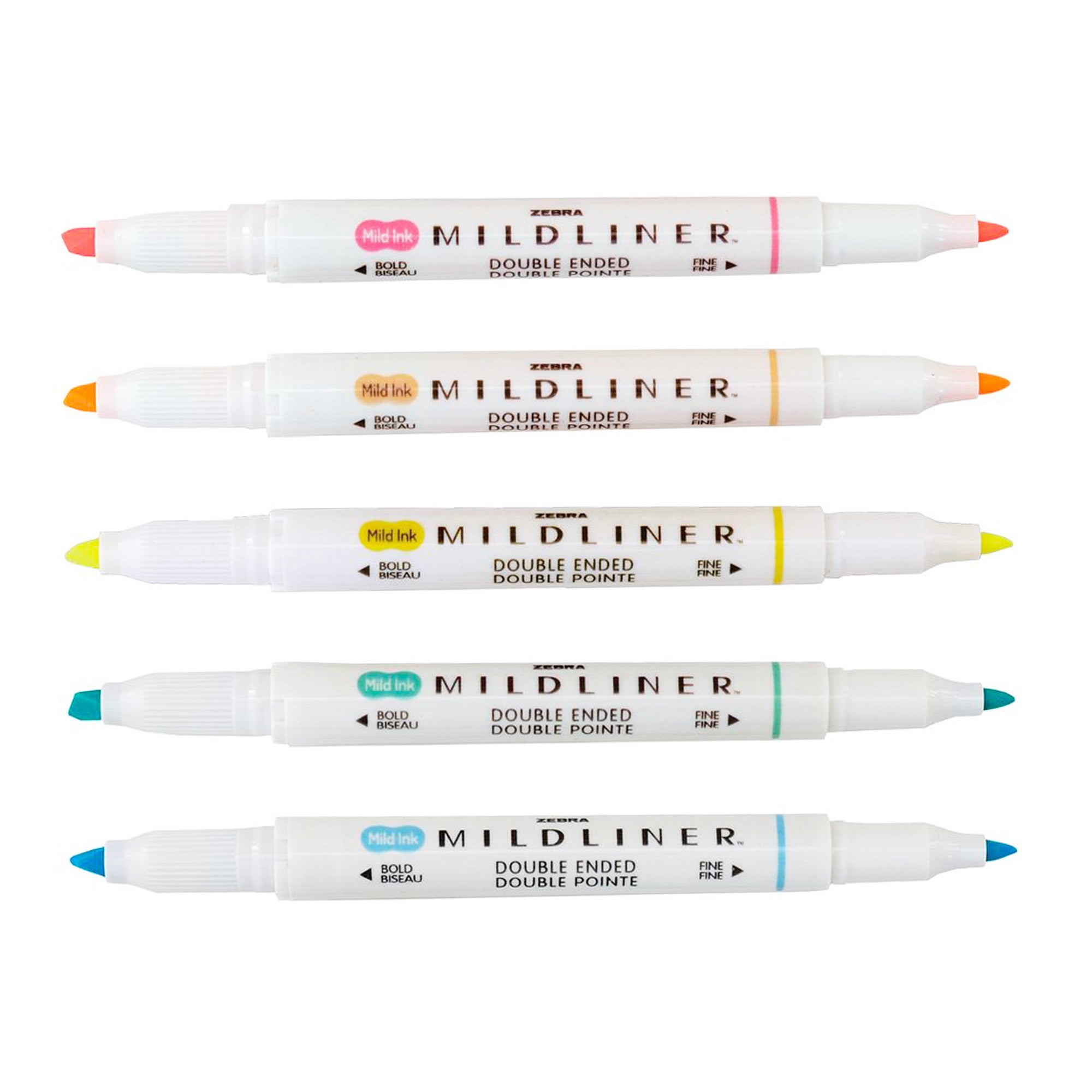 5-Pack Mildliner Creative Markers - Fluorescent &VerticalLine; DeSerres