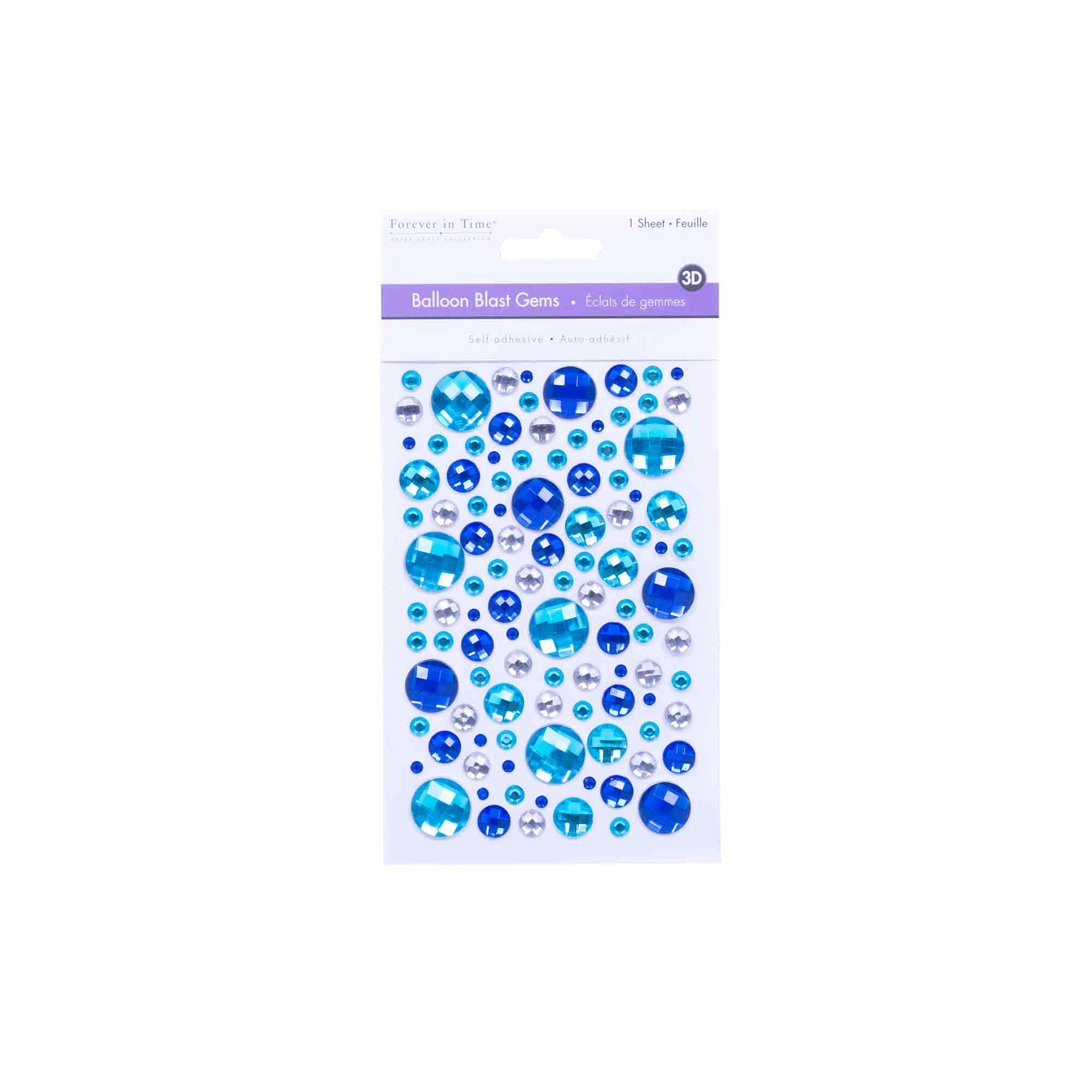 Round Gem Stickers - Blue &VerticalLine; DeSerres
