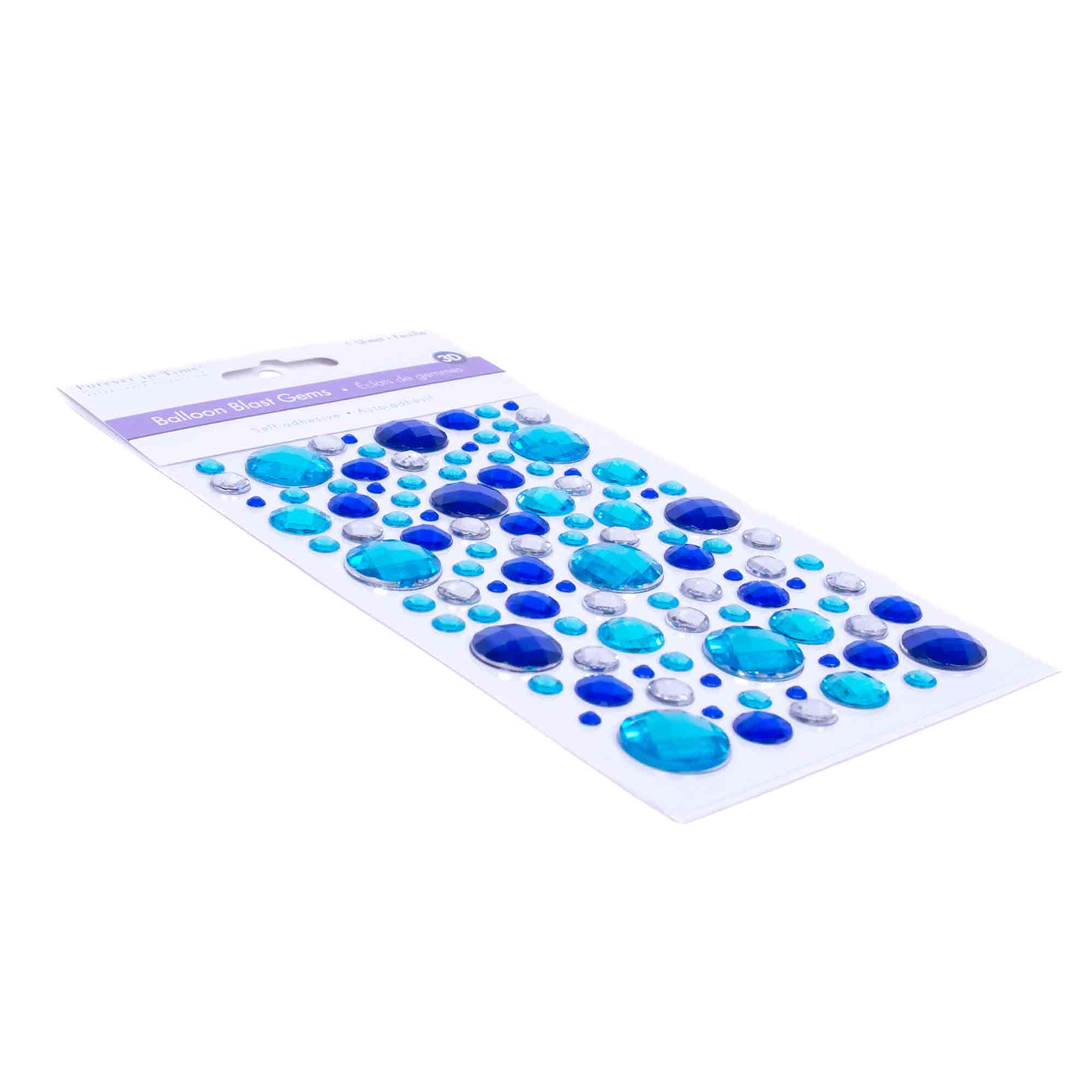 Round Gem Stickers - Blue &VerticalLine; DeSerres