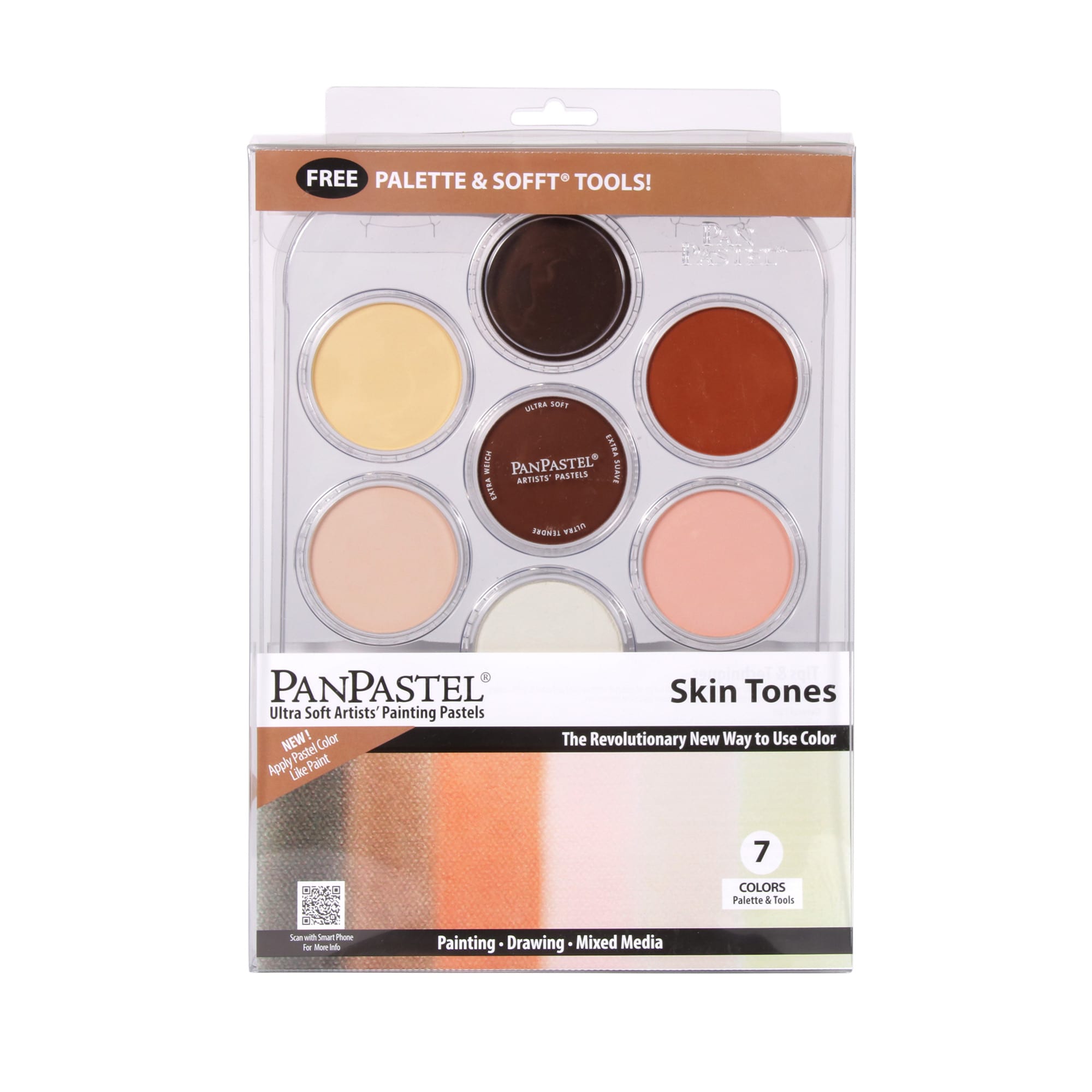 Soft Pastels in Jars Set of 7 Skin Tones &VerticalLine; DeSerres