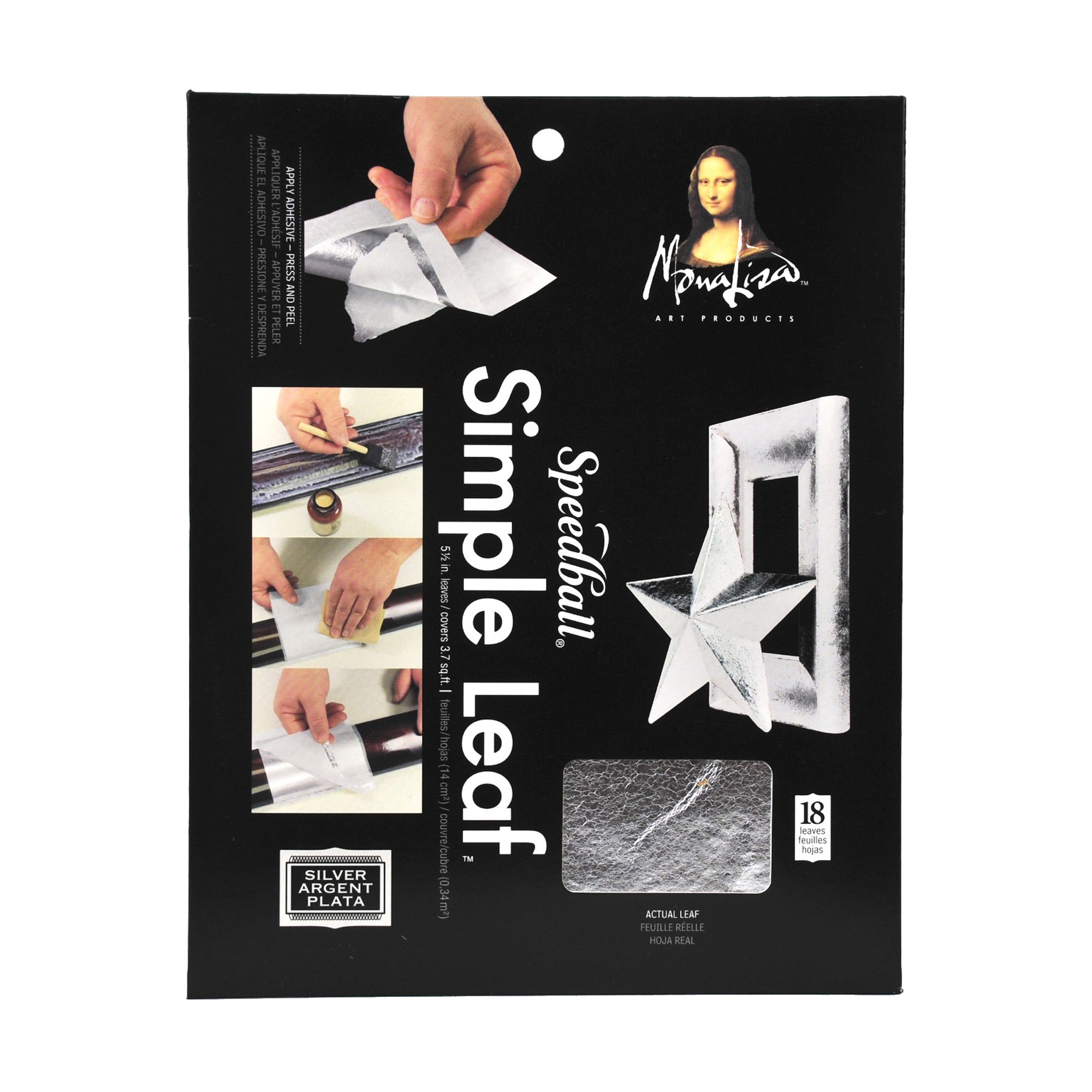 18-Pack Mona Lisa Simple Leaf - Silver Imitation &VerticalLine; DeSerres