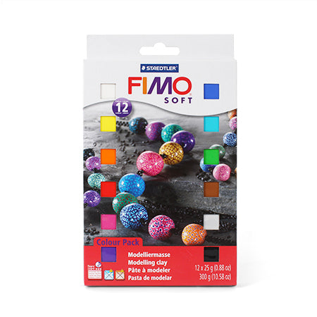 Set of 12 Fimo Soft Modelling Clays &VerticalLine; DeSerres