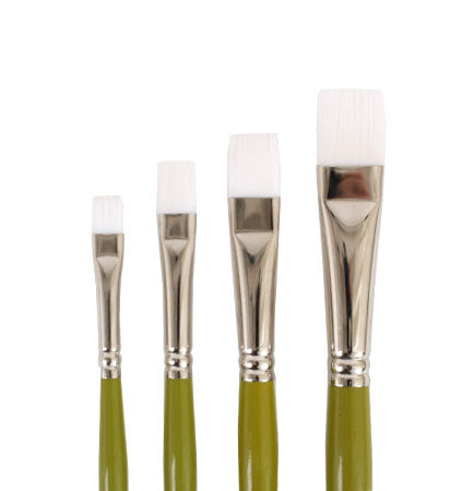Snap! Paintbrush – Flat, White Synthetic &VerticalLine; DeSerres