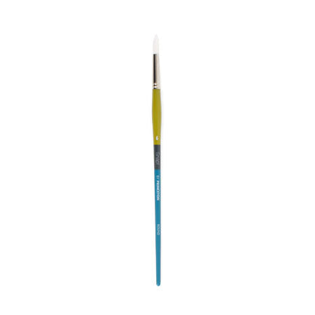 Snap! Paintbrush – Round, White Synthetic, Long Handle &VerticalLine ...